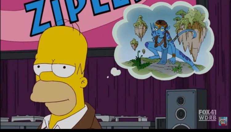 Homer fantasizing about neytiri | Scrolller