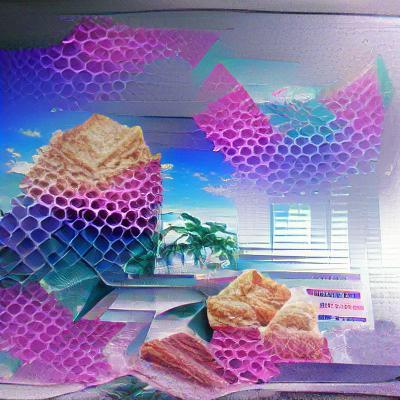 Honeycomb Vaporwave | Scrolller