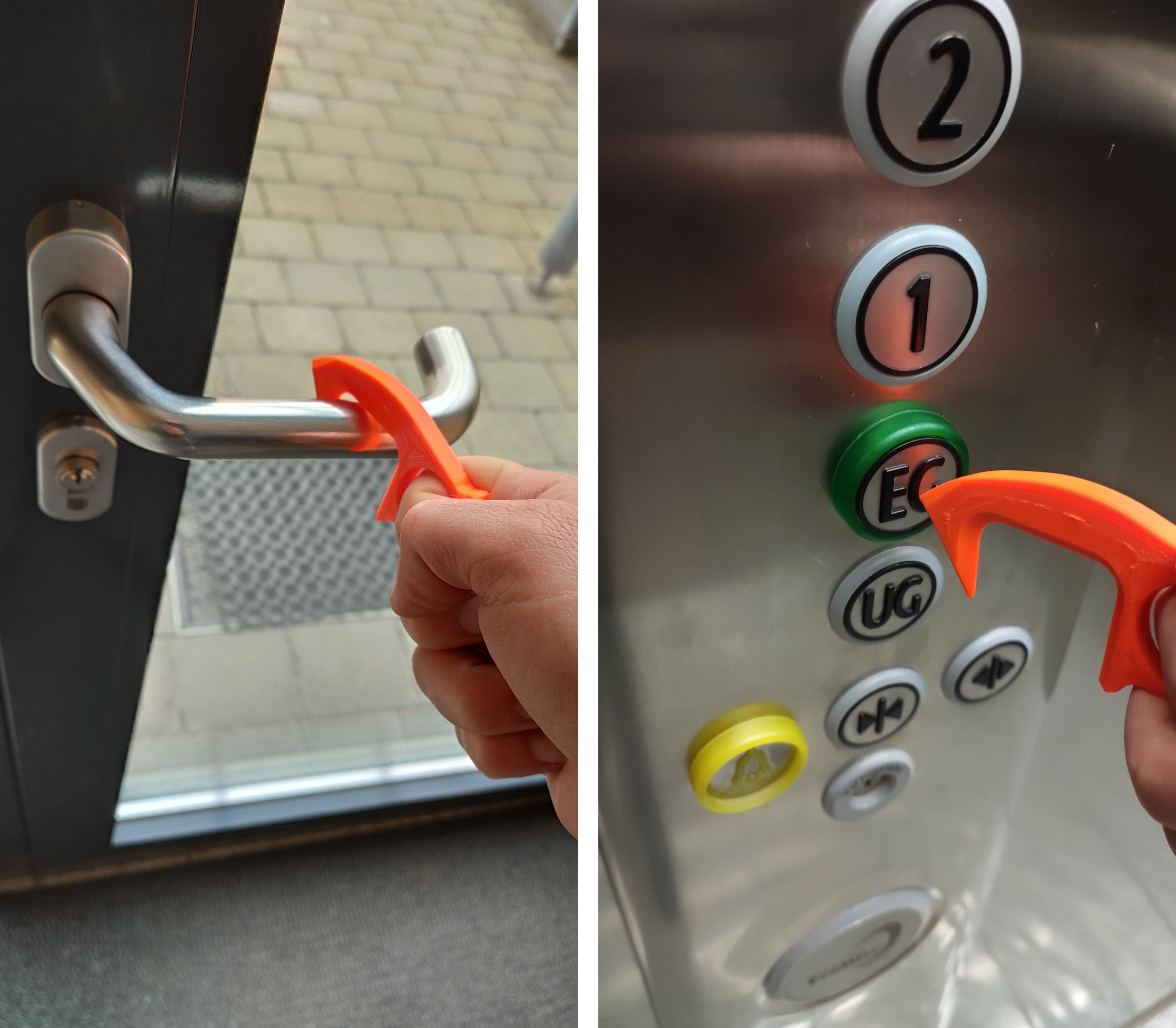 Hook for opening doors/pushing buttons | Scrolller