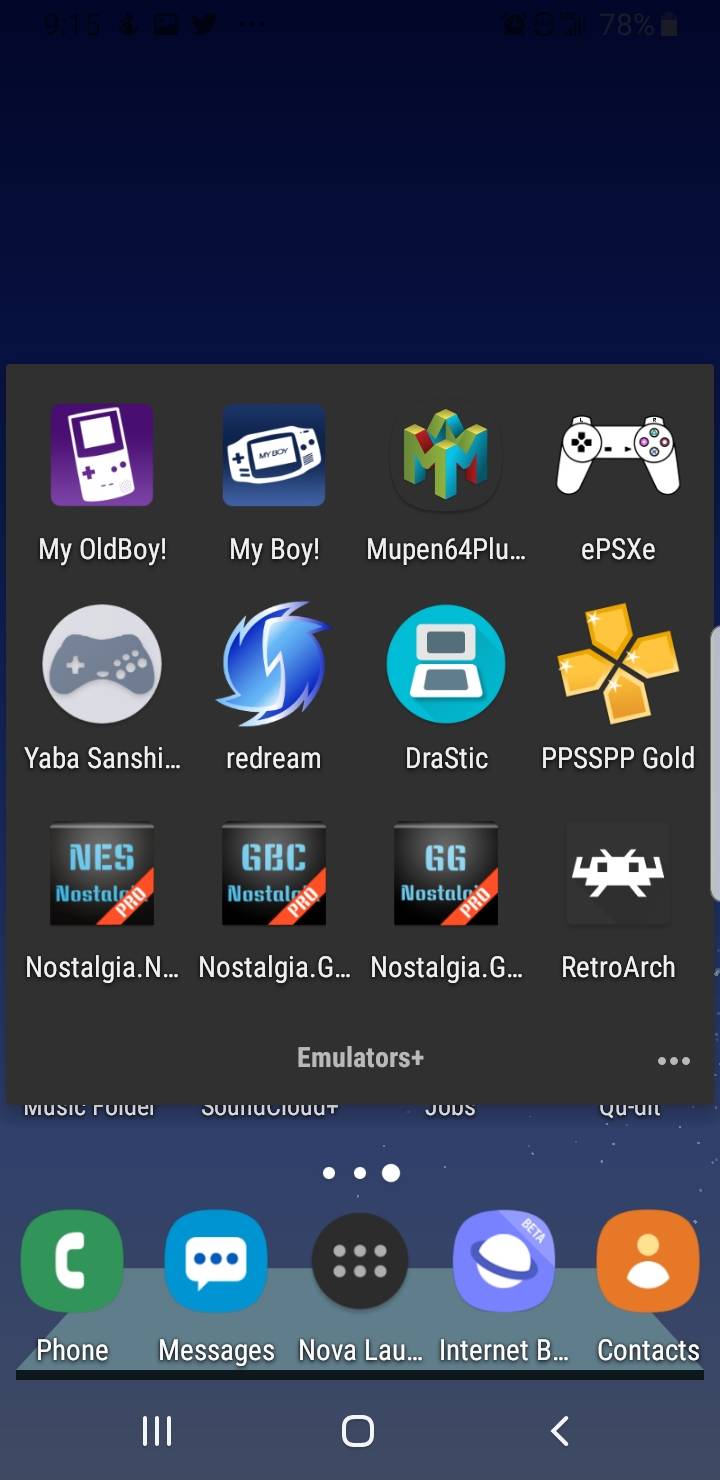 How do your emulators setup look like on your phone and tablet? This is my setup on my Samsung ...