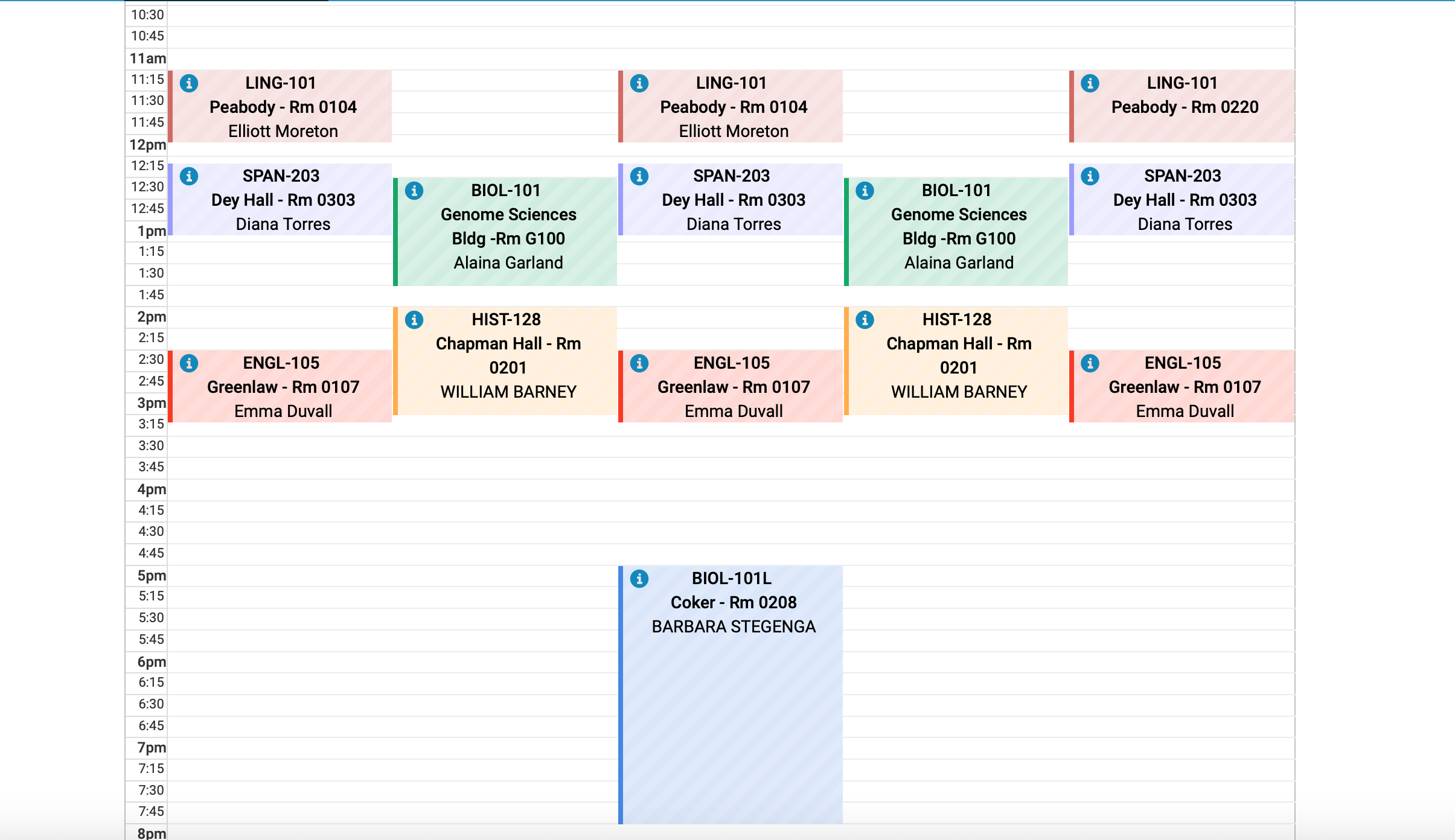 How does my schedule look? | Scrolller