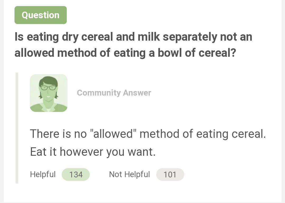 How to eat a bowl of cereal | Scrolller
