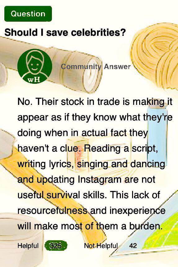 How to Survive an Apocalypse. | Scrolller