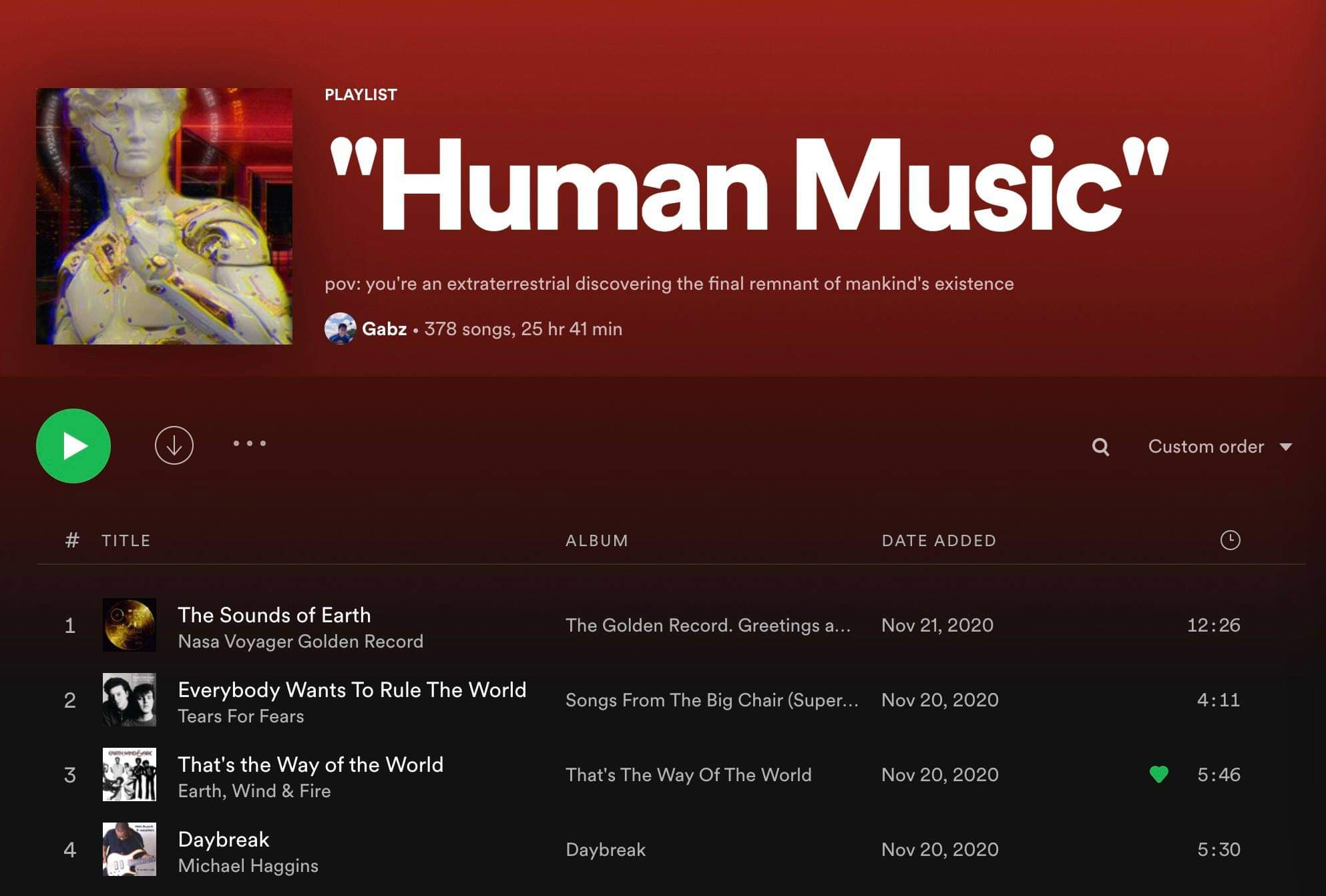 "HUMAN MUSIC" | Scrolller