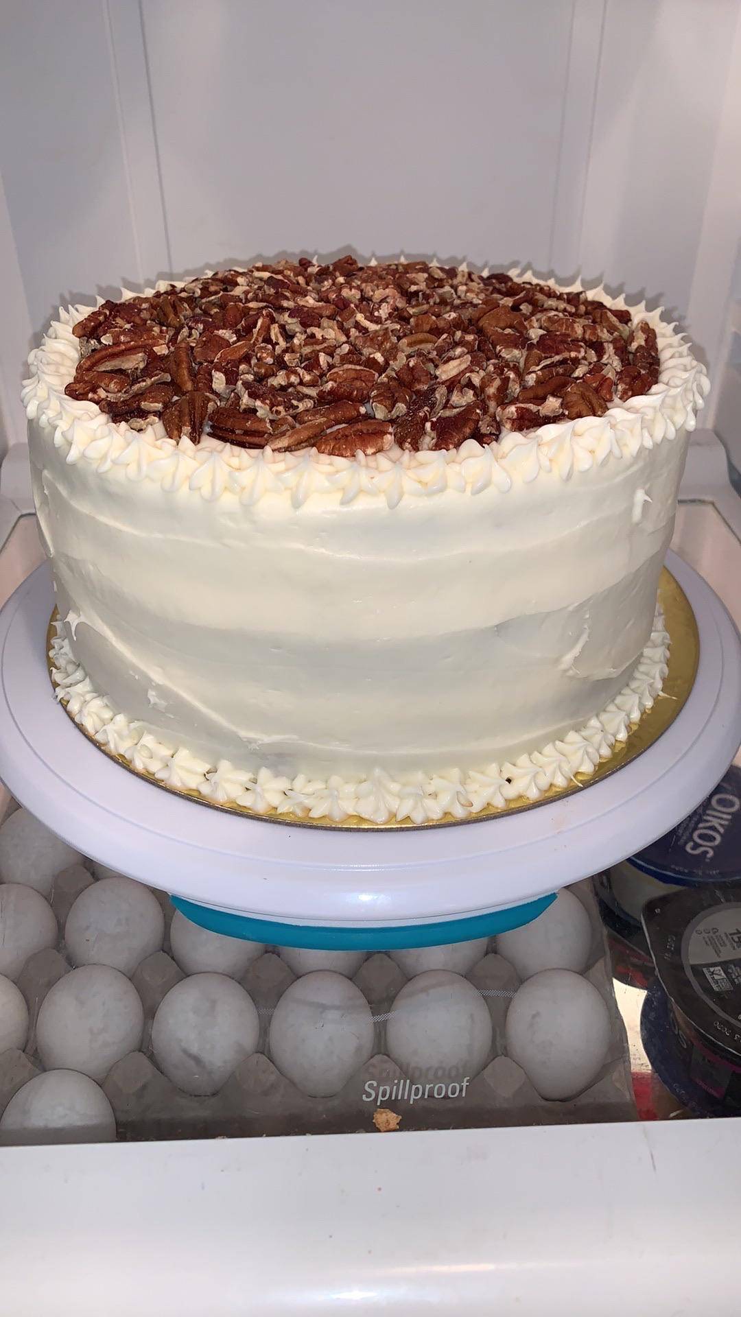 Hummingbird cake with cream cheese frosting I made for a friend | Scrolller