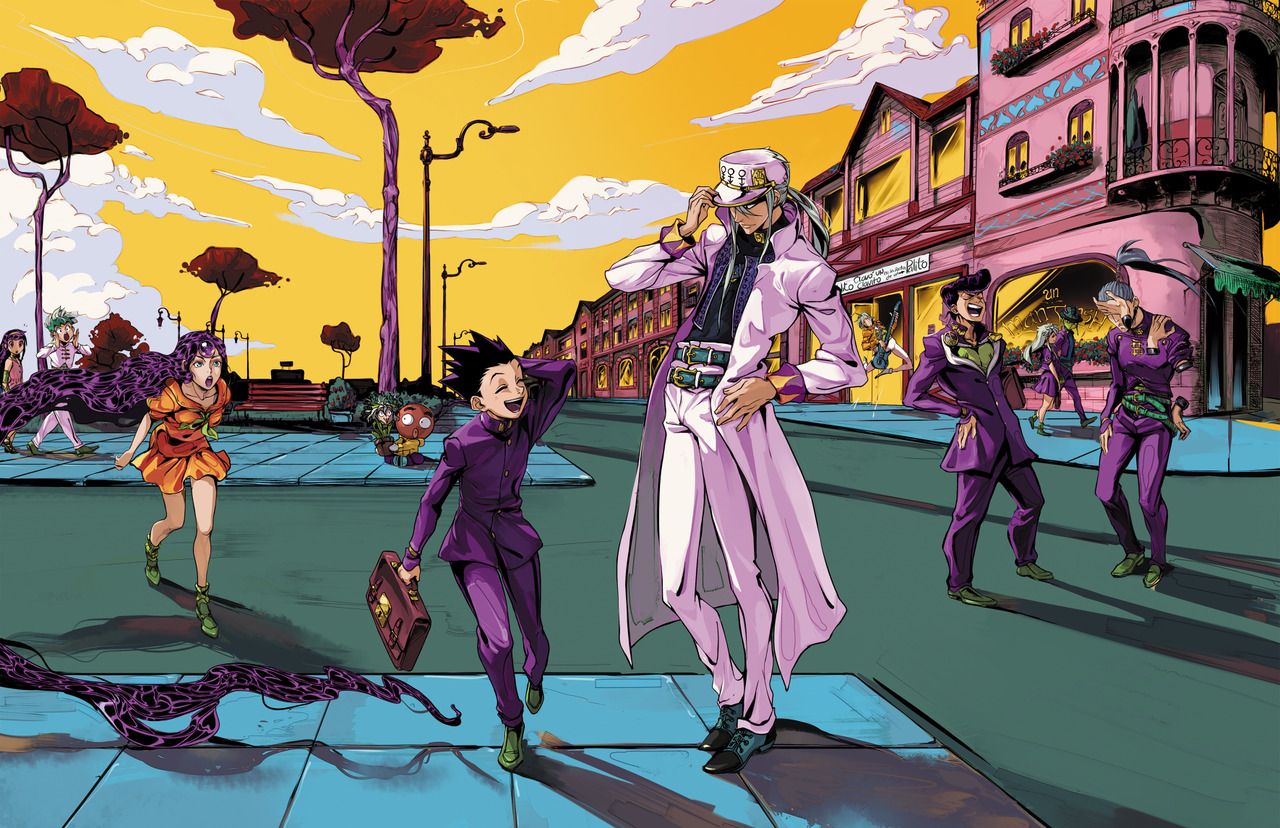 Hunter x Hunter reimagined in the style of Jojo's Bizarre Adventure | Scrolller