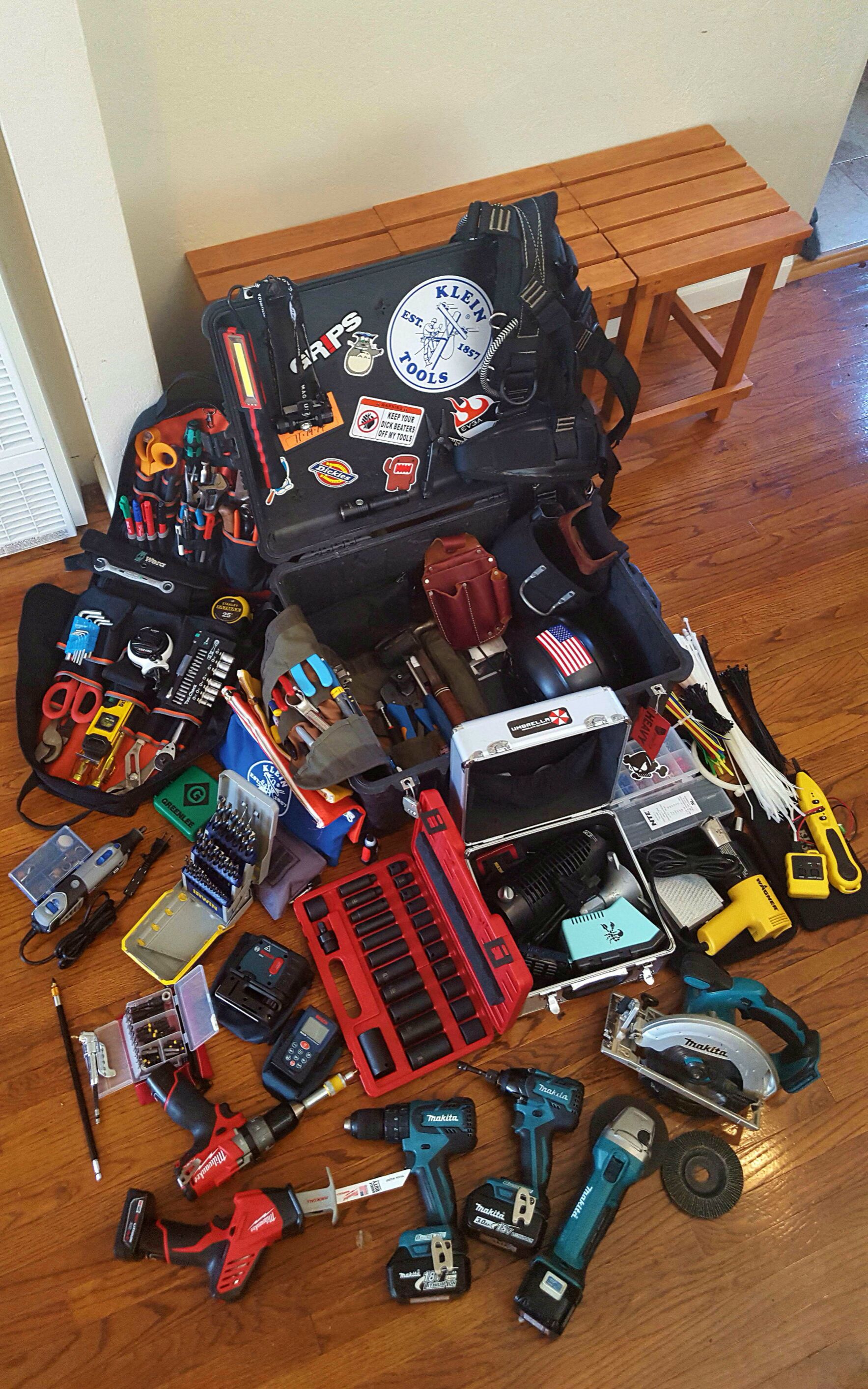I am an AV systems integrator and this is my road kit. [1767x2827] | Scrolller