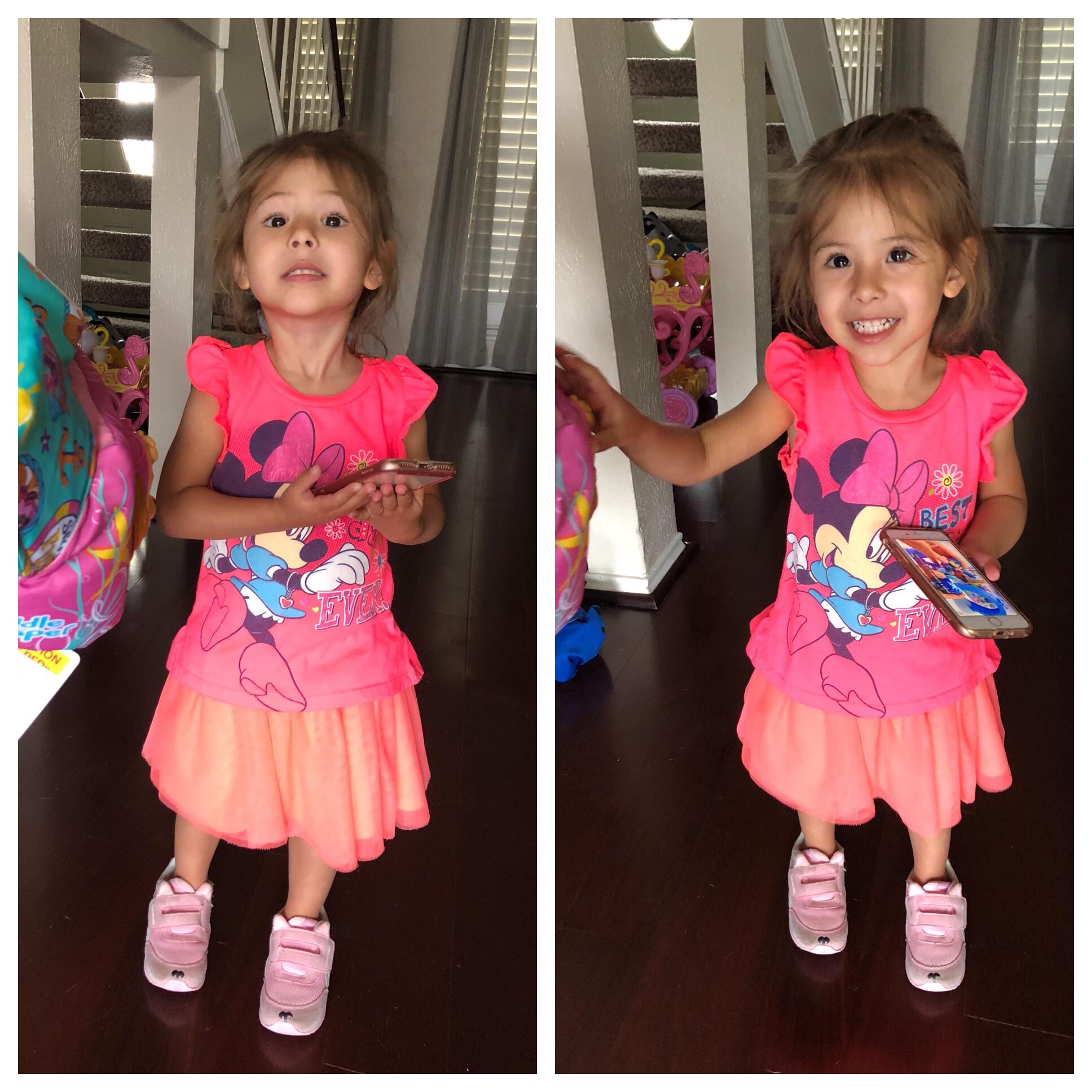 I asked her to smile on the left and say cheese on right. I finally understand. | Scrolller