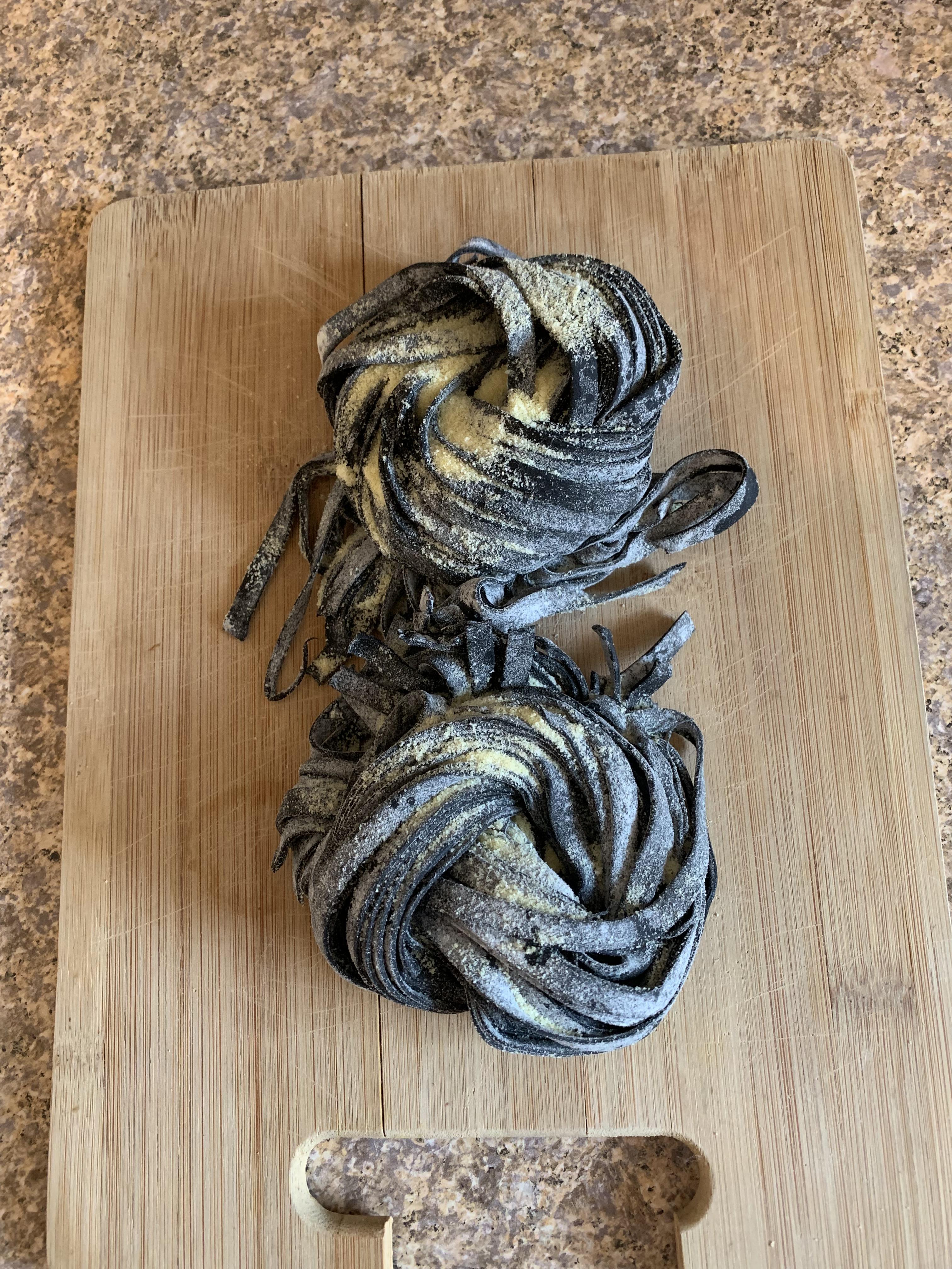 I ate squid ink infused pasta. | Scrolller