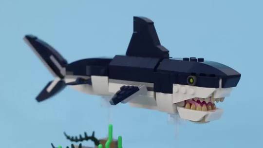 I built a stand for 31088 Deep Sea Creatures to make the shark swim | Scrolller