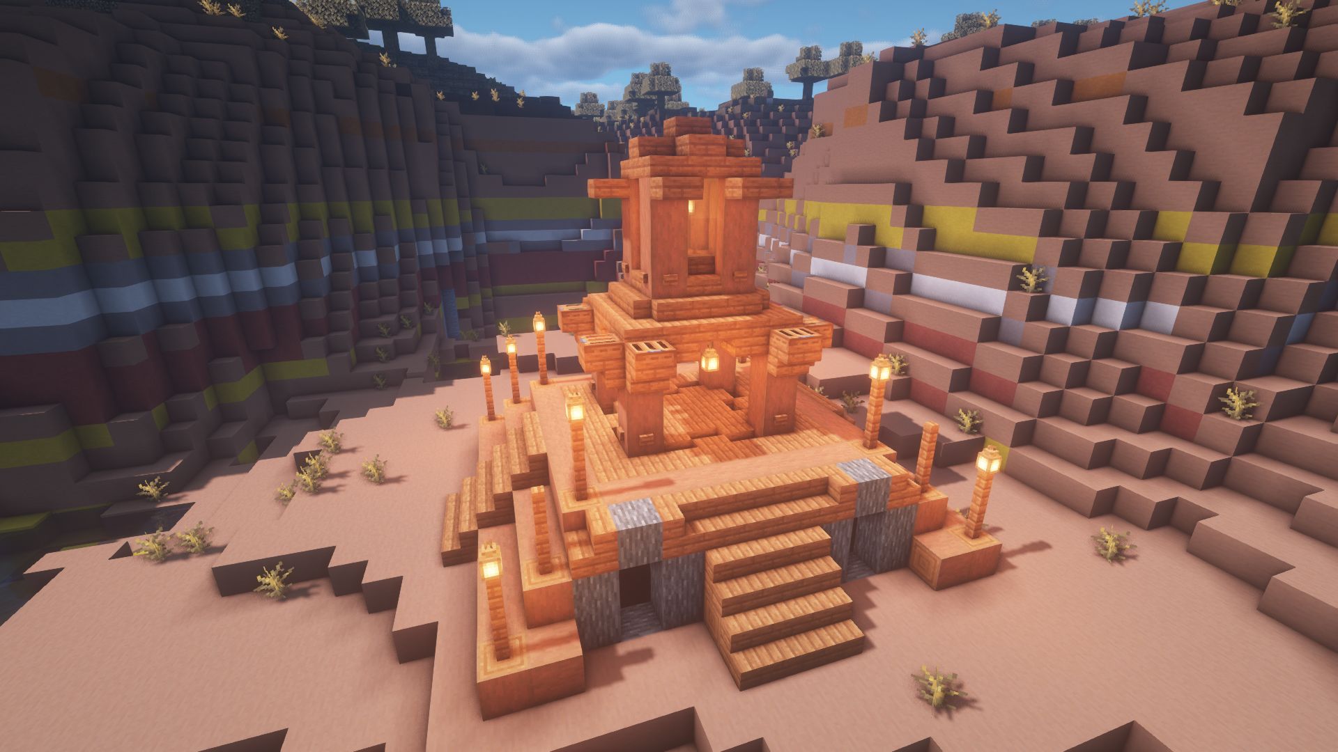 I built an acacia temple | Scrolller
