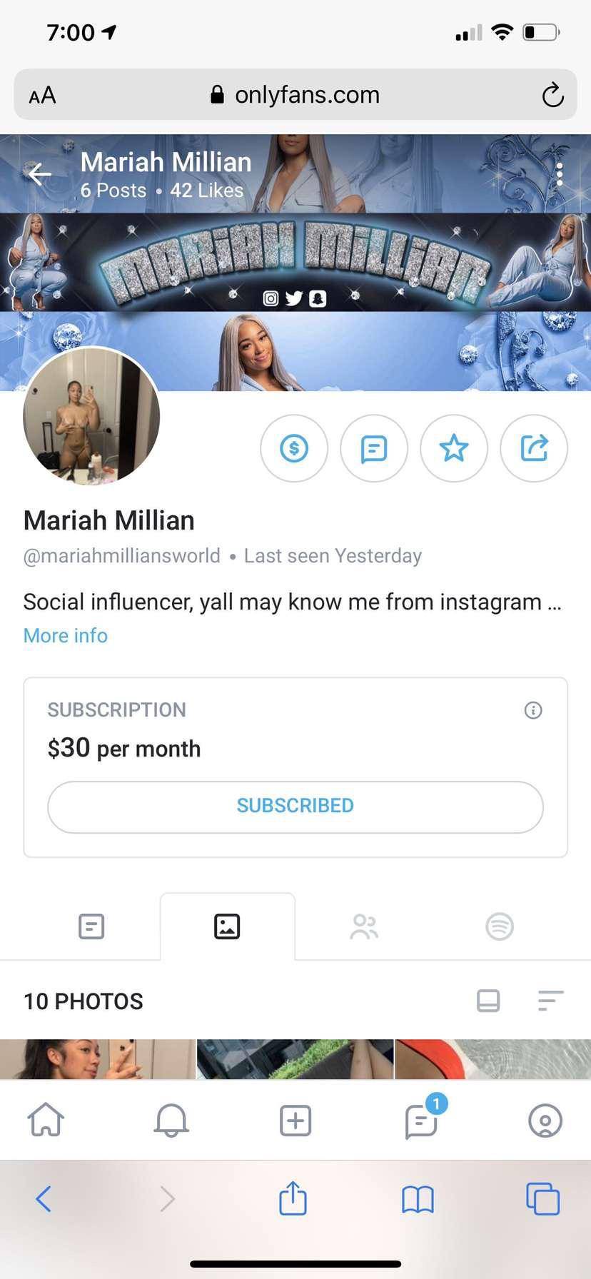 i copped Mariah’s OnlyFans 🤩 DM me | Scrolller