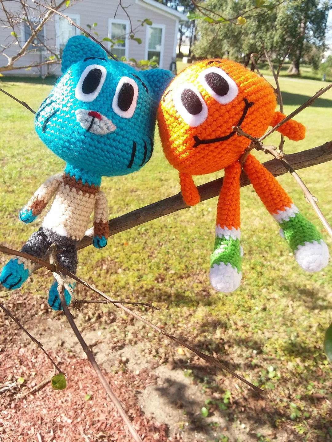 I crocheted Gumball and Darwin ♡ | Scrolller