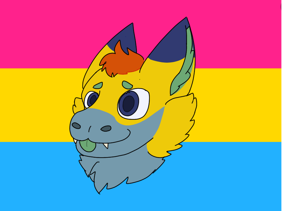 I drew a friends fursona head, i am not the best at drawing :l | Scrolller