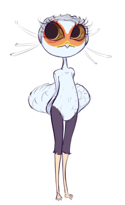 I Drew A Secretary Bird Scrolller