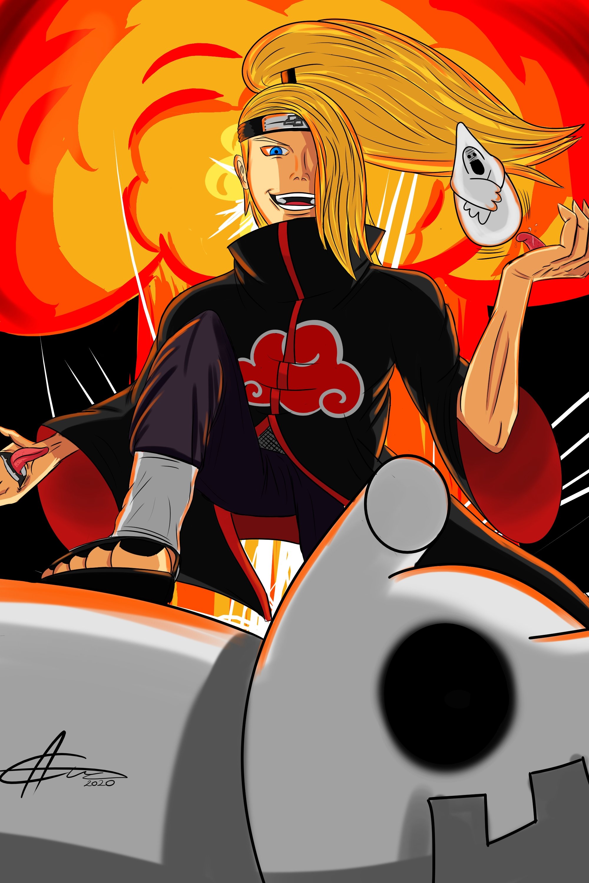 I drew Deidara!💥 | Scrolller