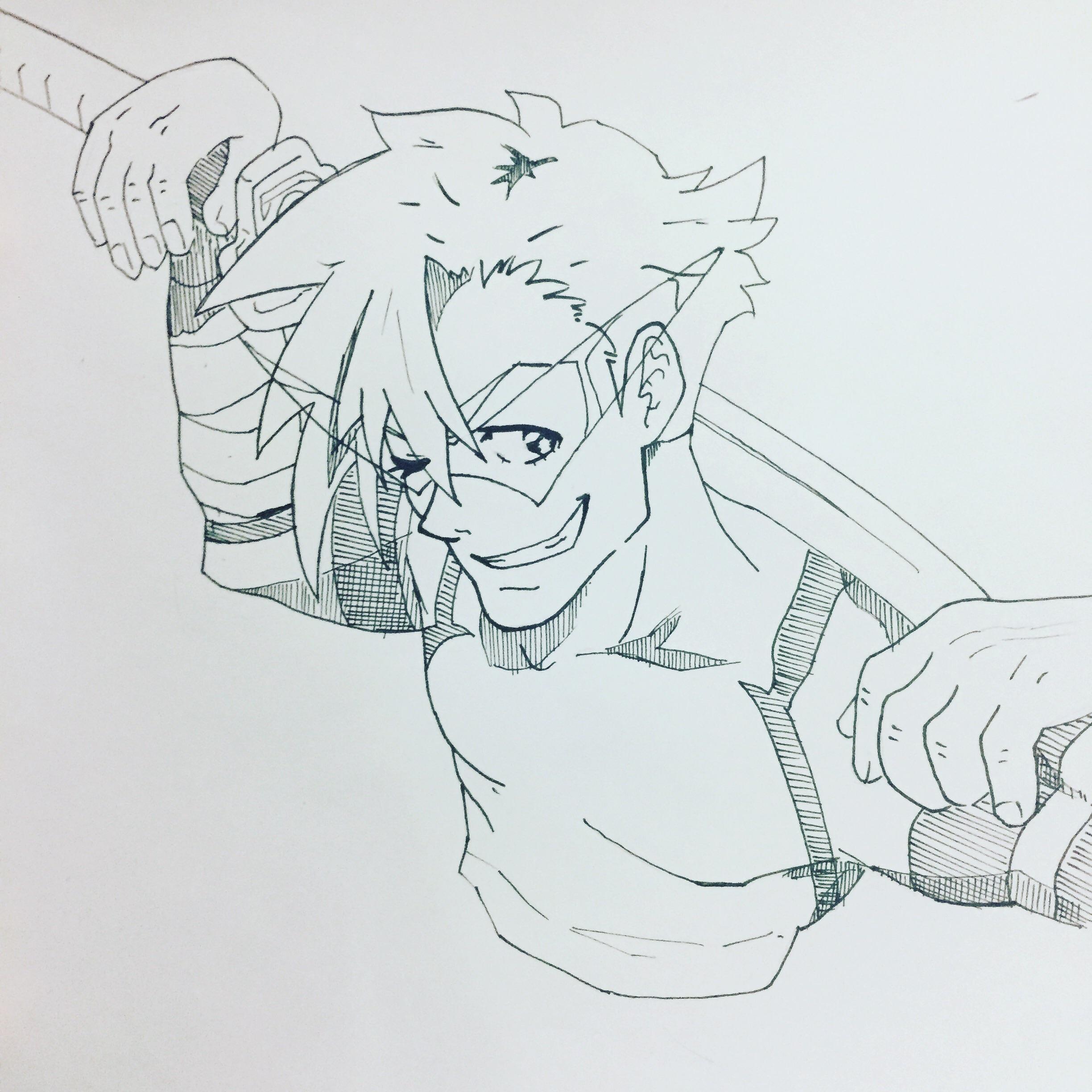 I drew Kamina! | Scrolller