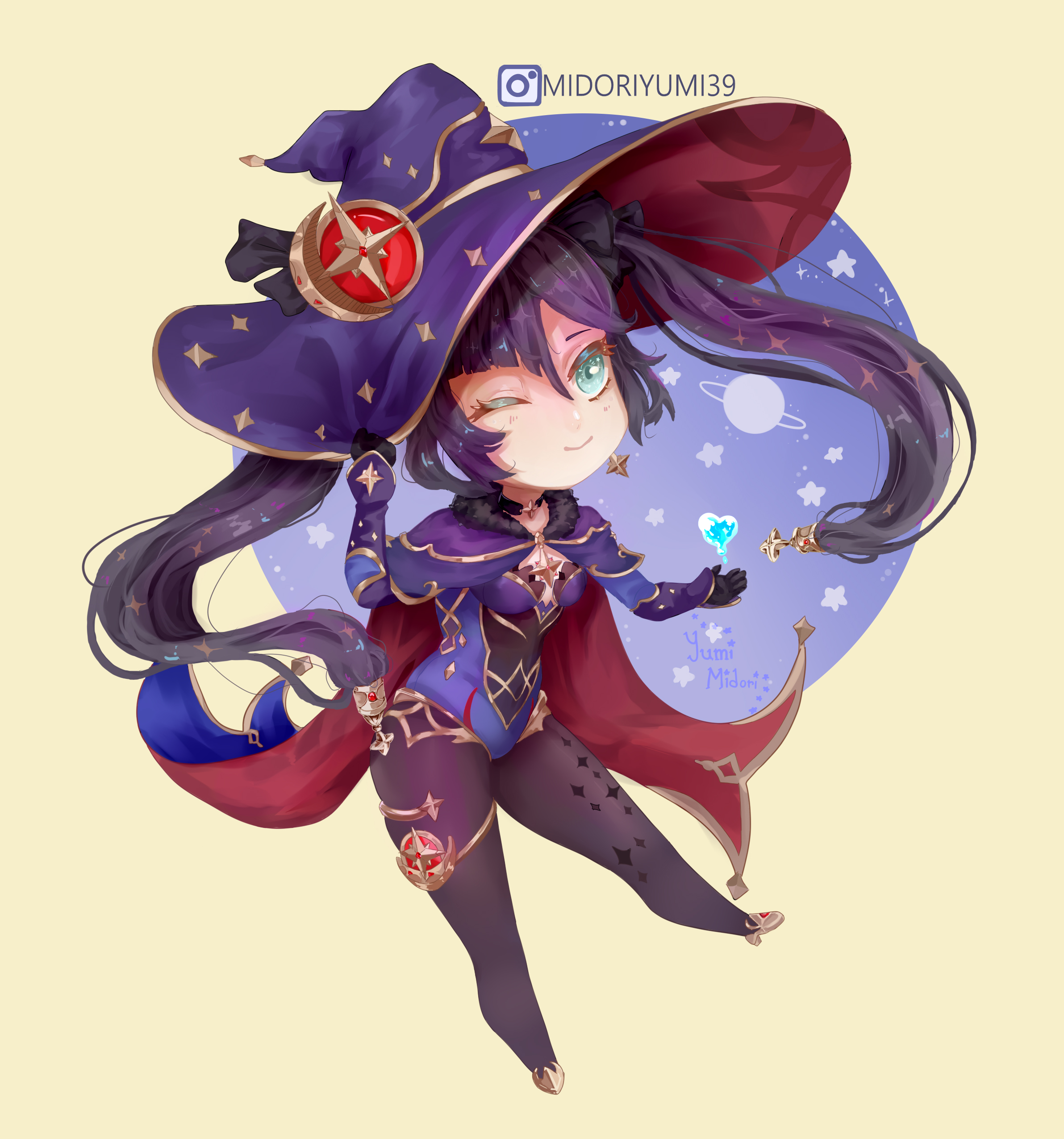 I drew Mona! (Chibi version) | Scrolller