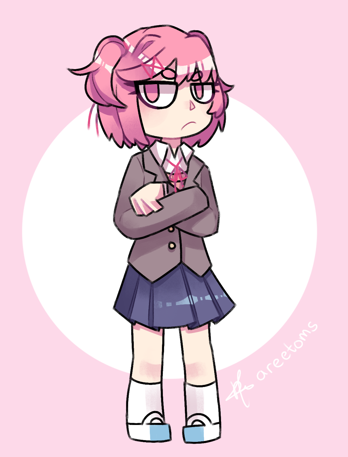 I drew natsuki! | Scrolller