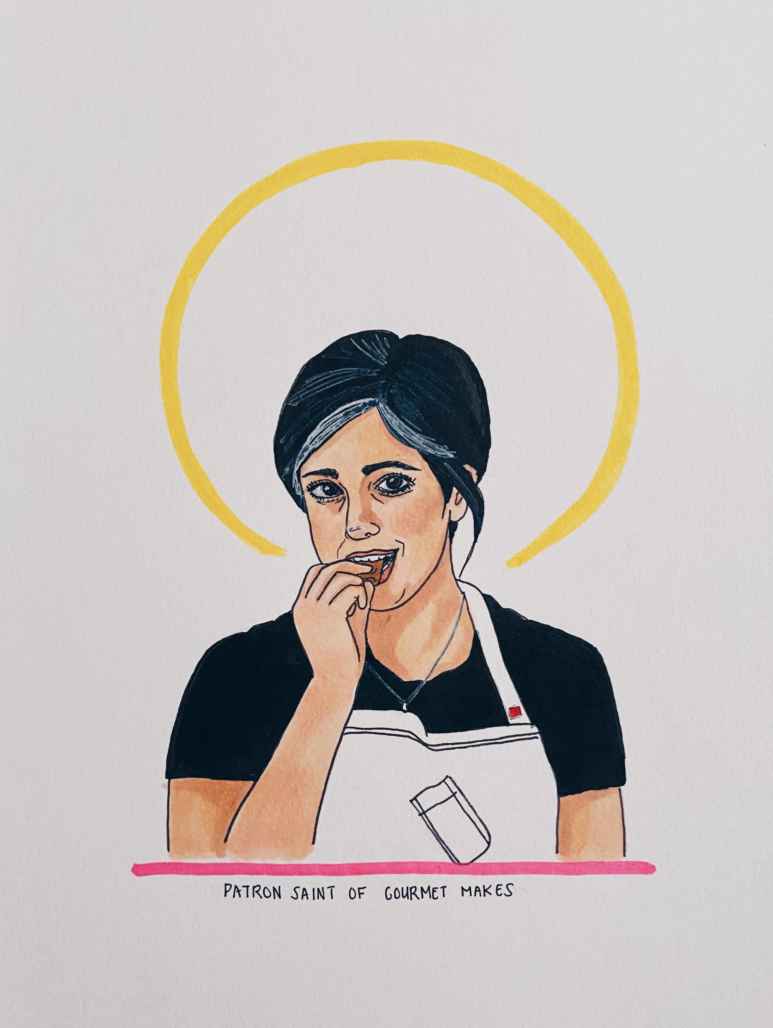 I drew our Patron Saint of Gourmet Makes | Scrolller