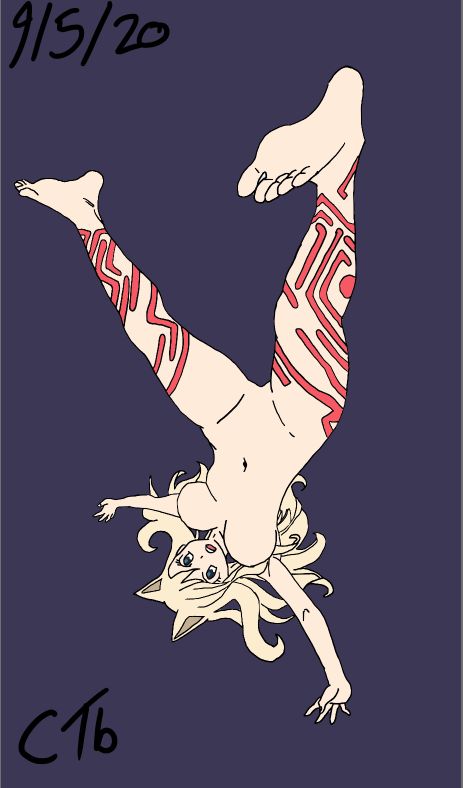 i drew Rebecca falling what do you guys think | Scrolller