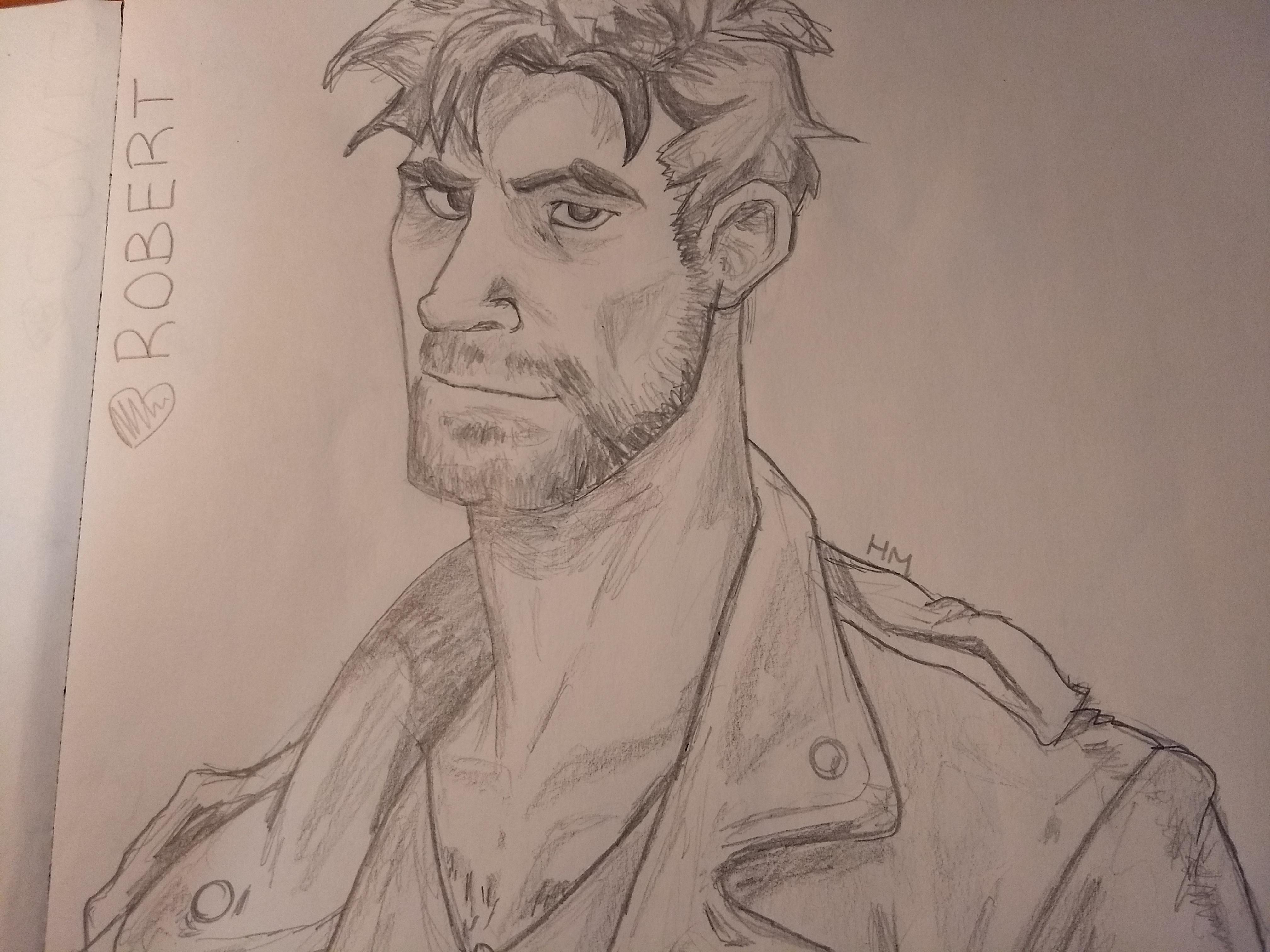 I drew Robert from Dream Daddy! 🔪 | Scrolller