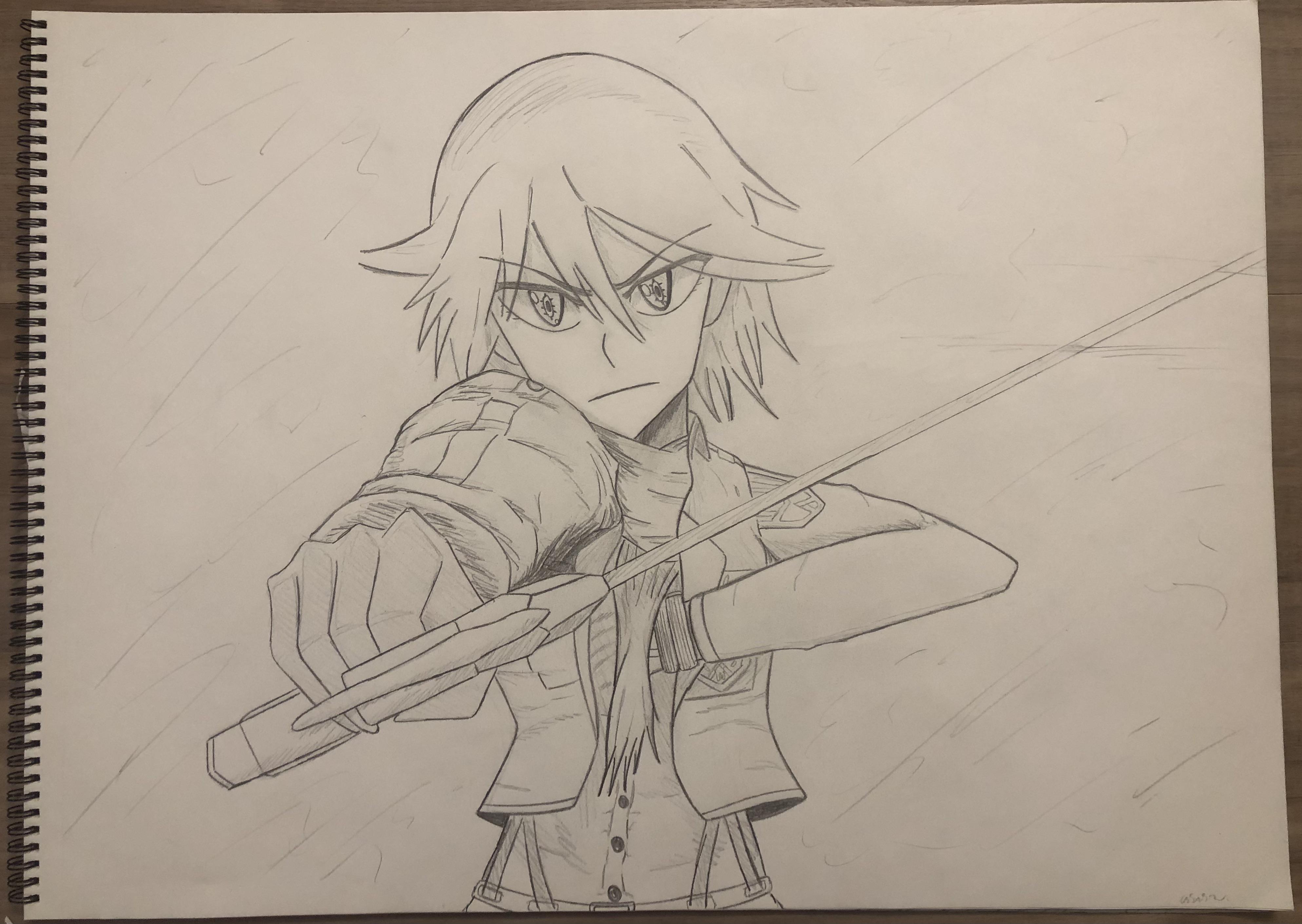 I drew Ryuko dressed as Mikasa | Scrolller