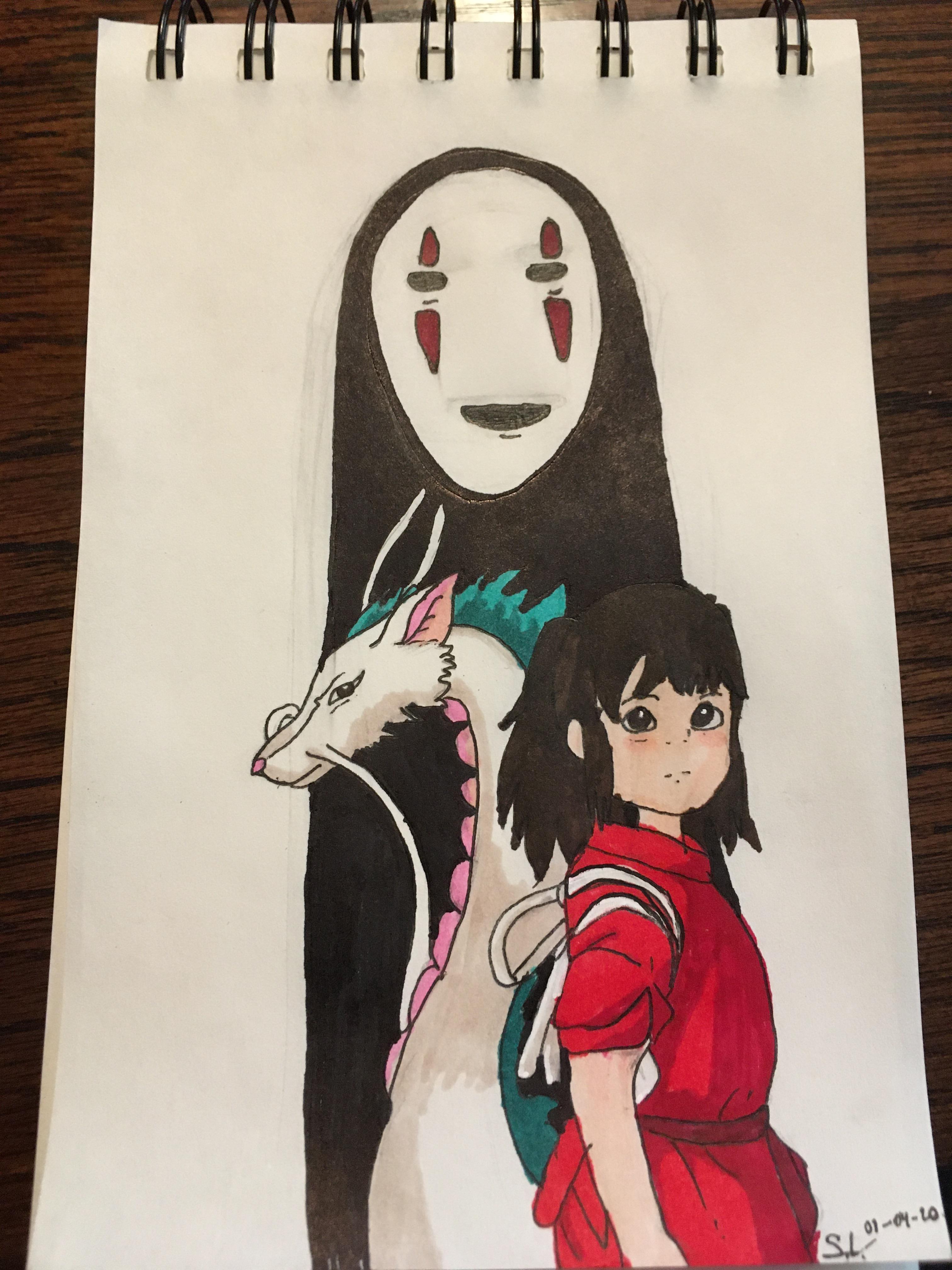 I drew some characters from spirited away | Scrolller