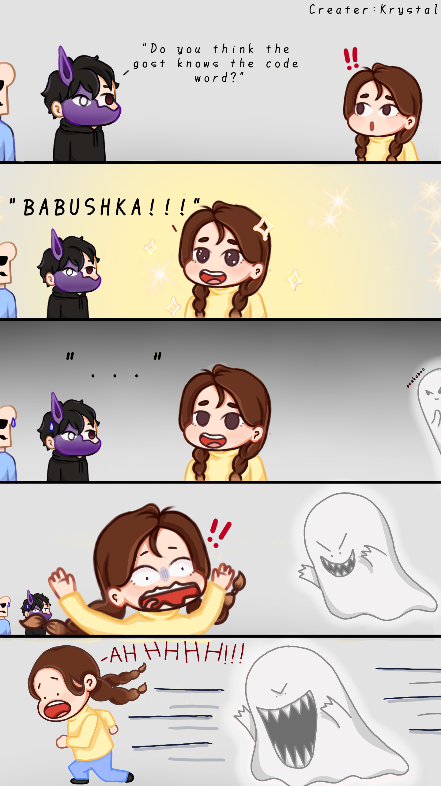 I drew this after watching your stream of Phasmophobia, Hope you like it!! | Scrolller