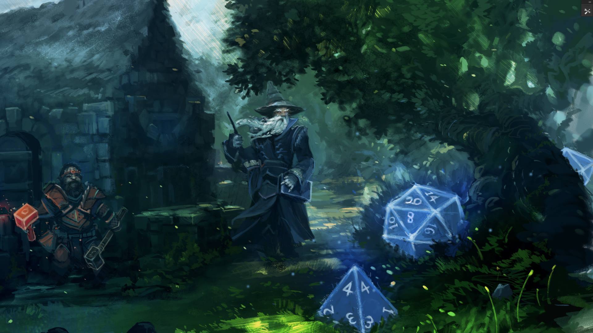 I drew this from your characters perspective in Roll20. | Scrolller