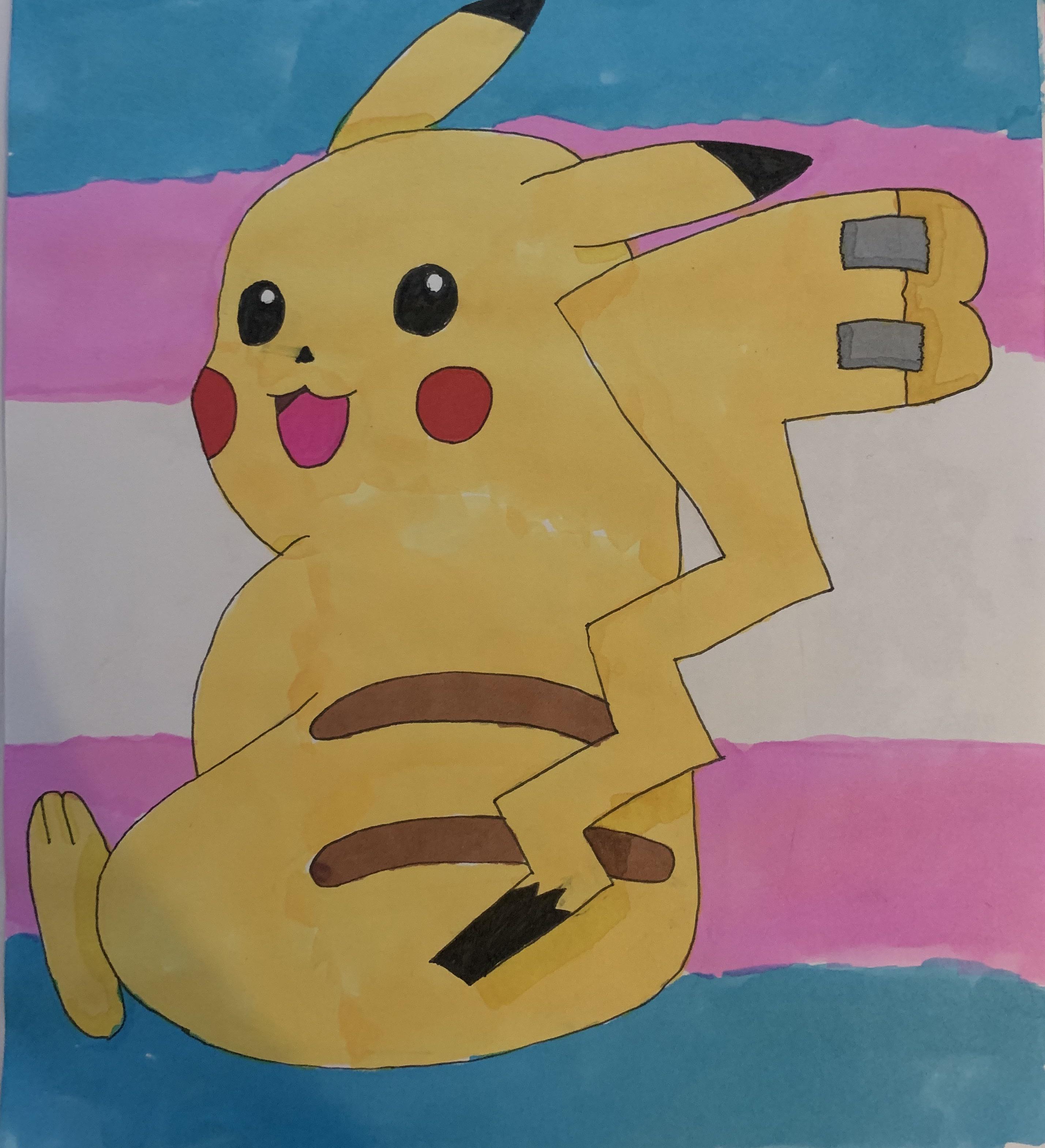 I drew trans Pikachu | Scrolller