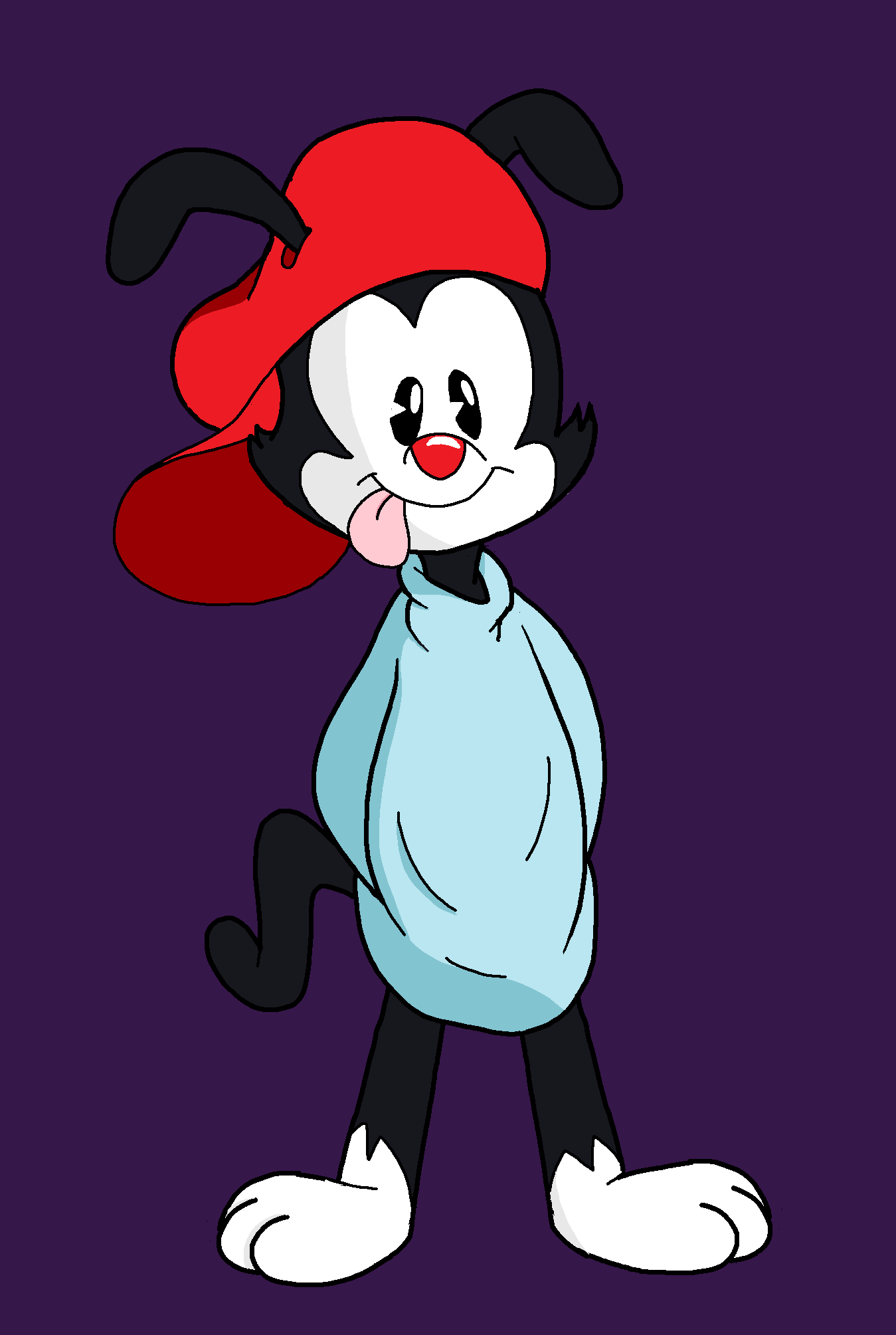 I drew Wakko in Microsoft Paint. | Scrolller