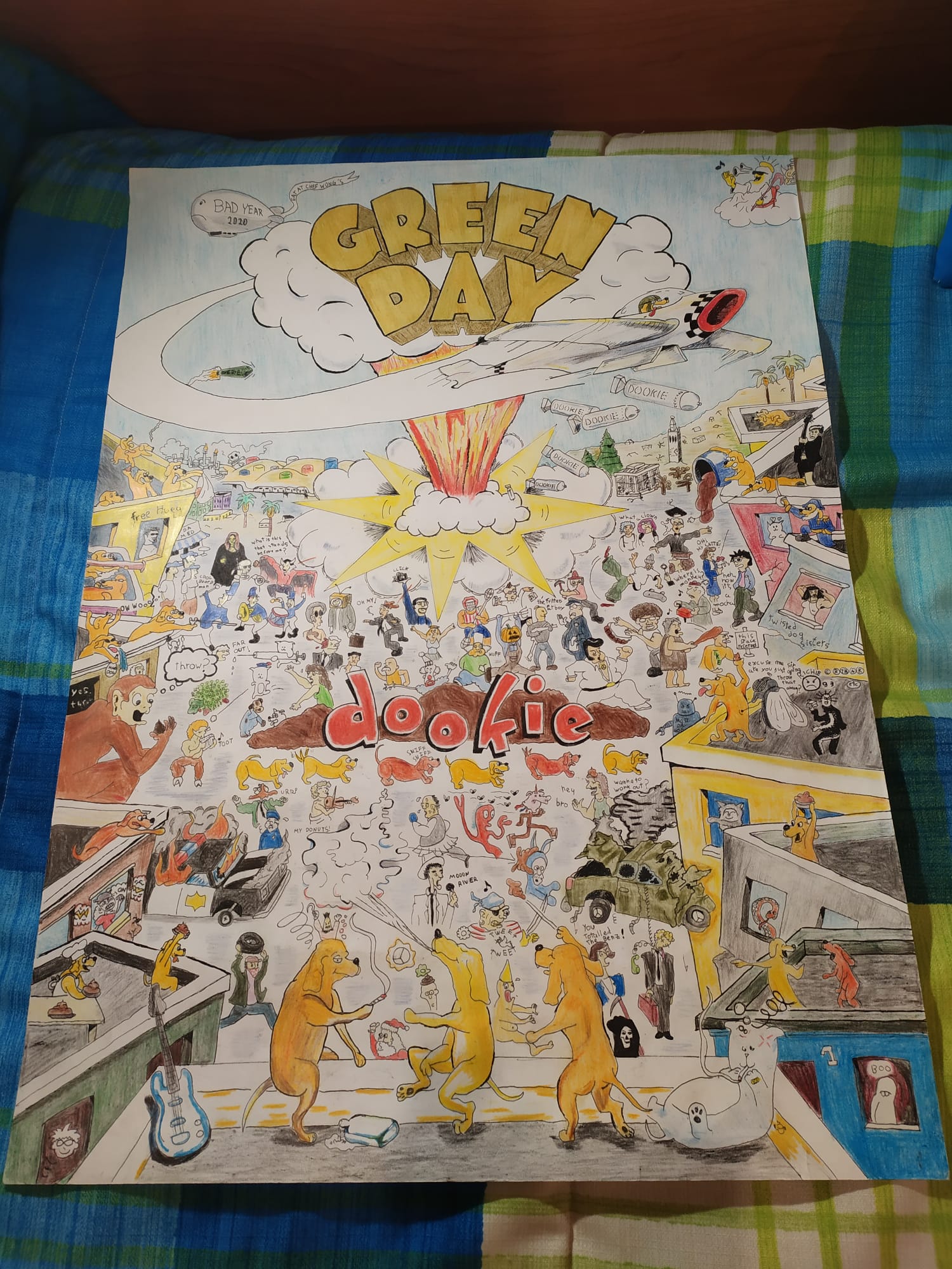 I finally finished my dookie poster draw! | Scrolller