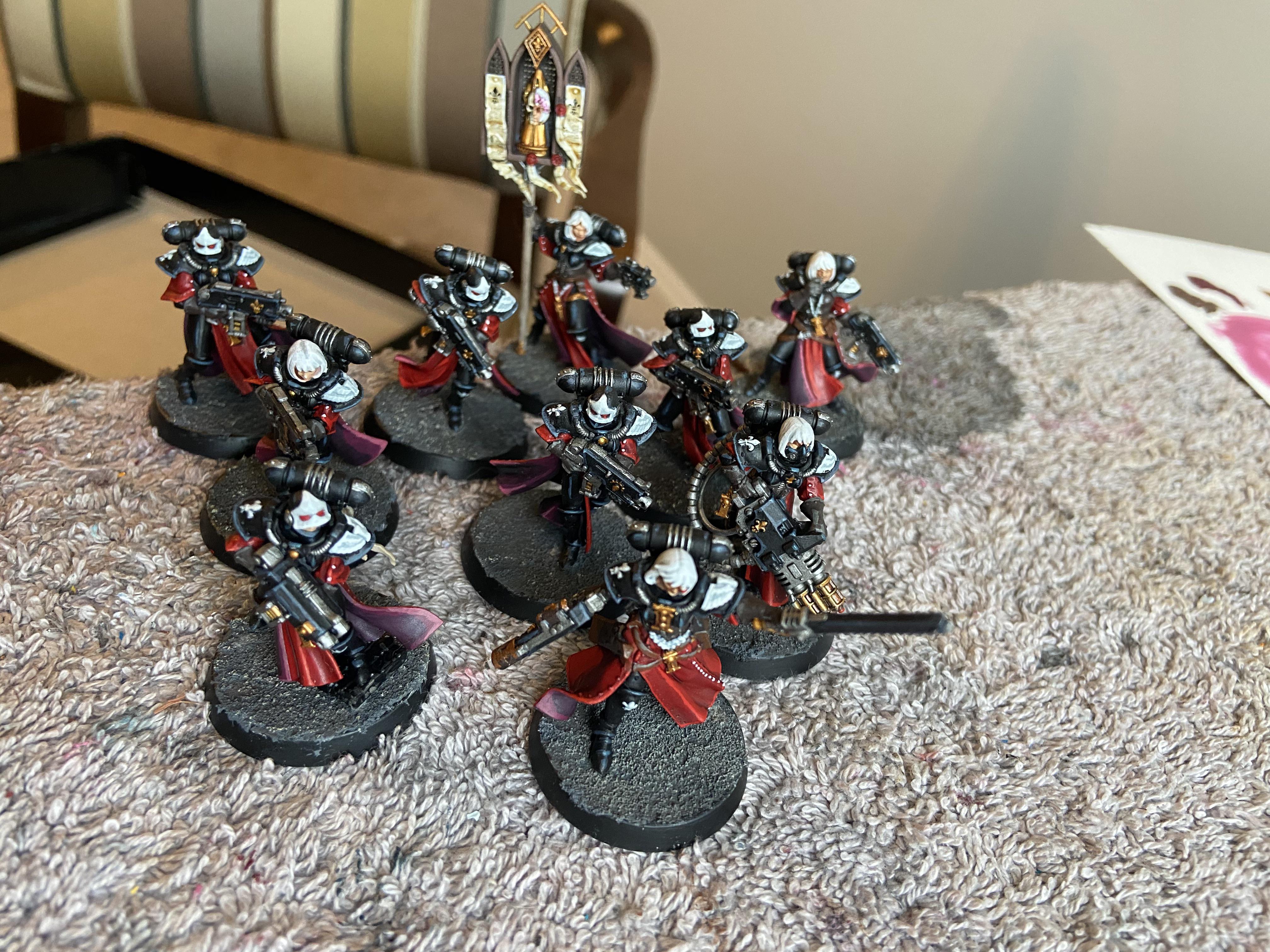 I finally finished my first full squad of sisters! | Scrolller