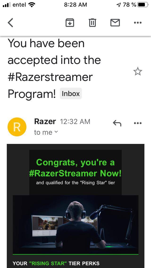 I got accepted for the razer streamer program for my yt channel!! | Scrolller