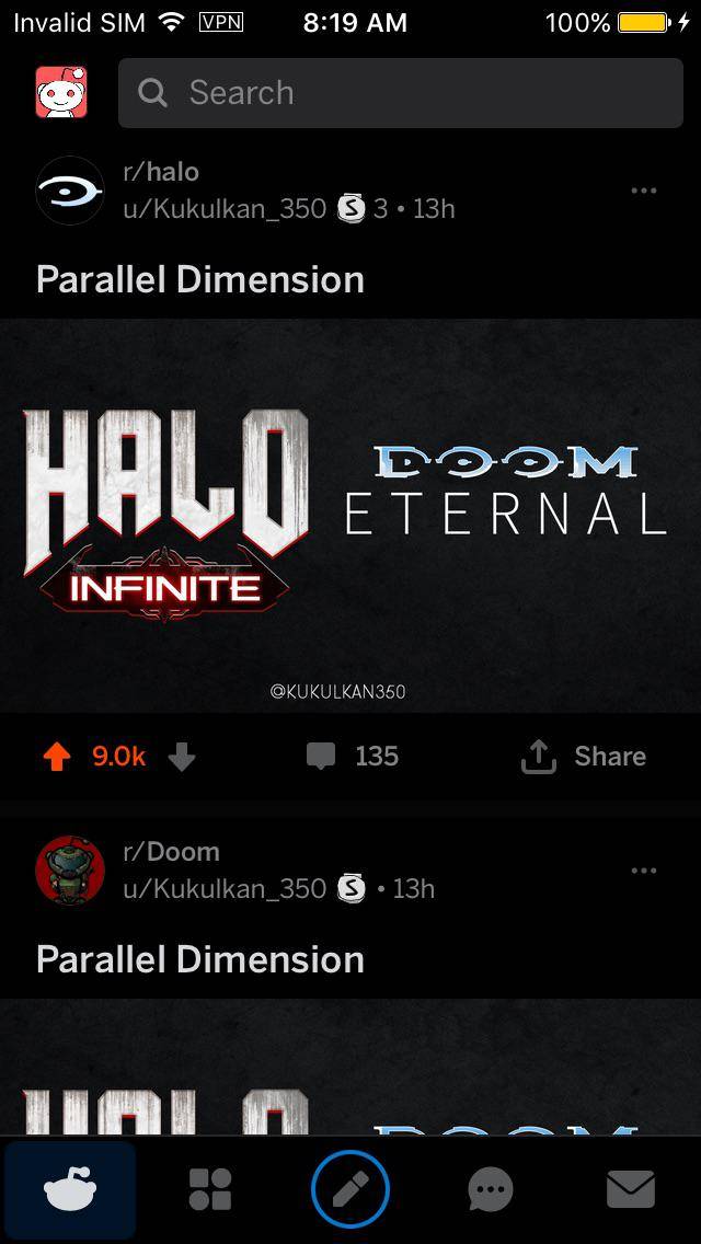 I got recommended both from r/doom and r/halo | Scrolller