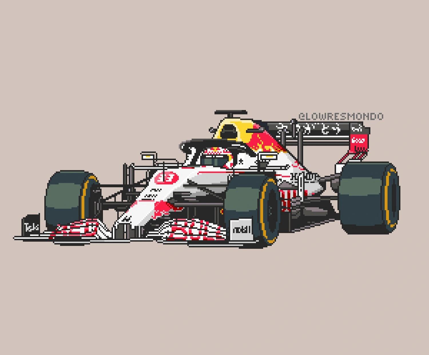 I had to do it | Red Bull Turkish GP pixel art [OC] | Scrolller