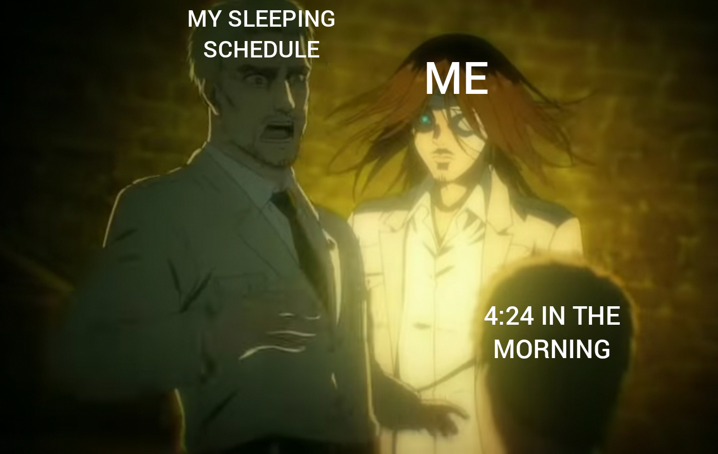 I just keep moving forward until my sleeping schedule is destroyed. | Scrolller