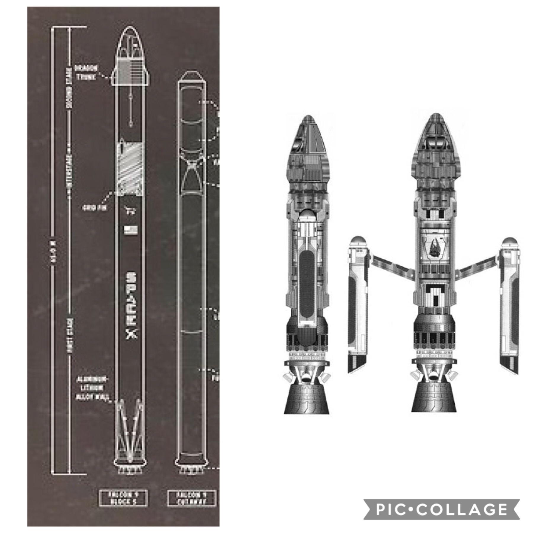 I just watched the space x launch and the rocket reminded me of something... | Scrolller