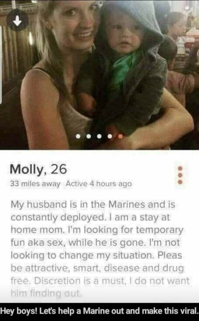 "I know I have a kid, and a husband in the service, but I just have this nagging urge to be a ...