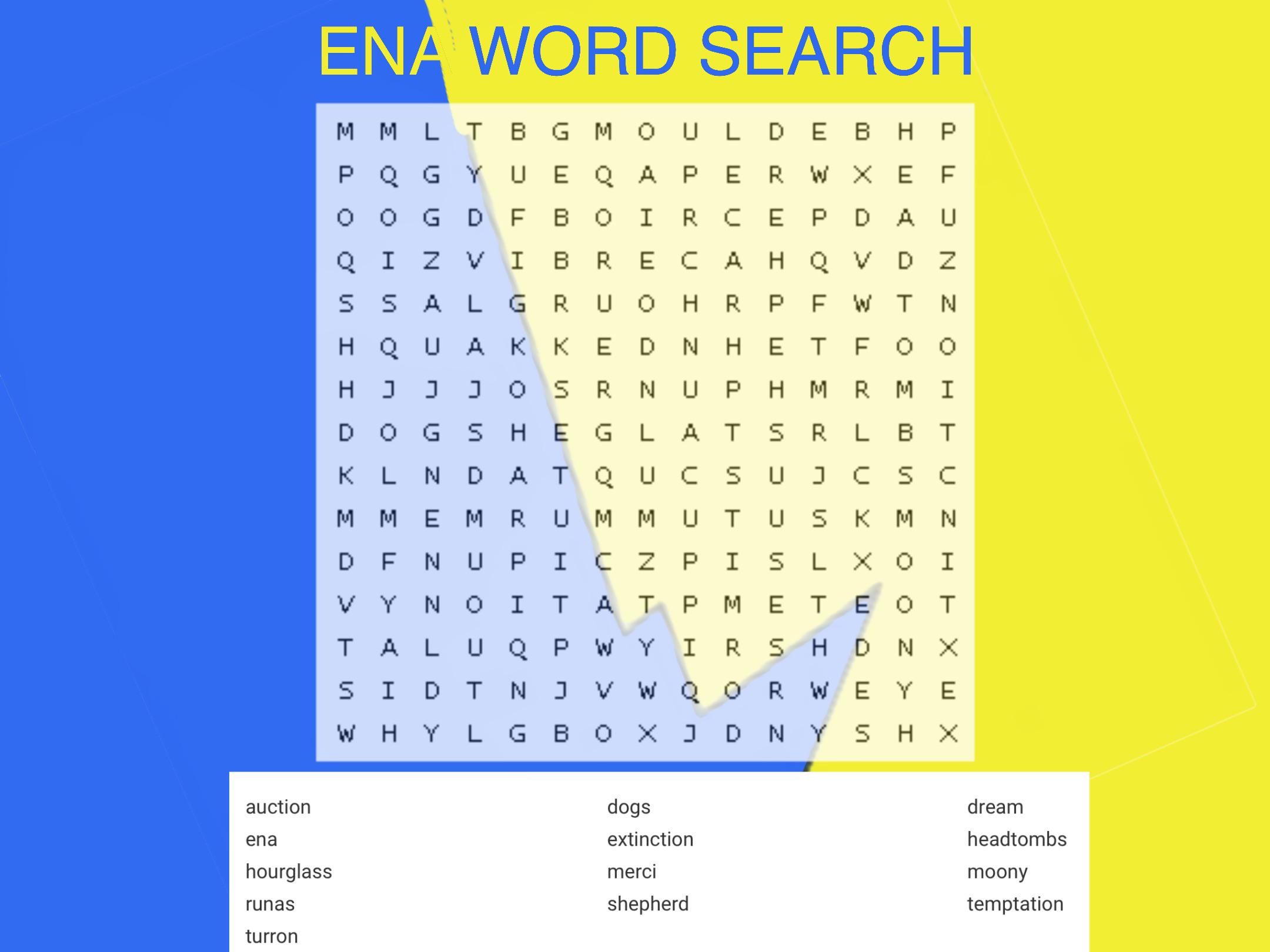 I made a fun word search! (Tell me when you solve it