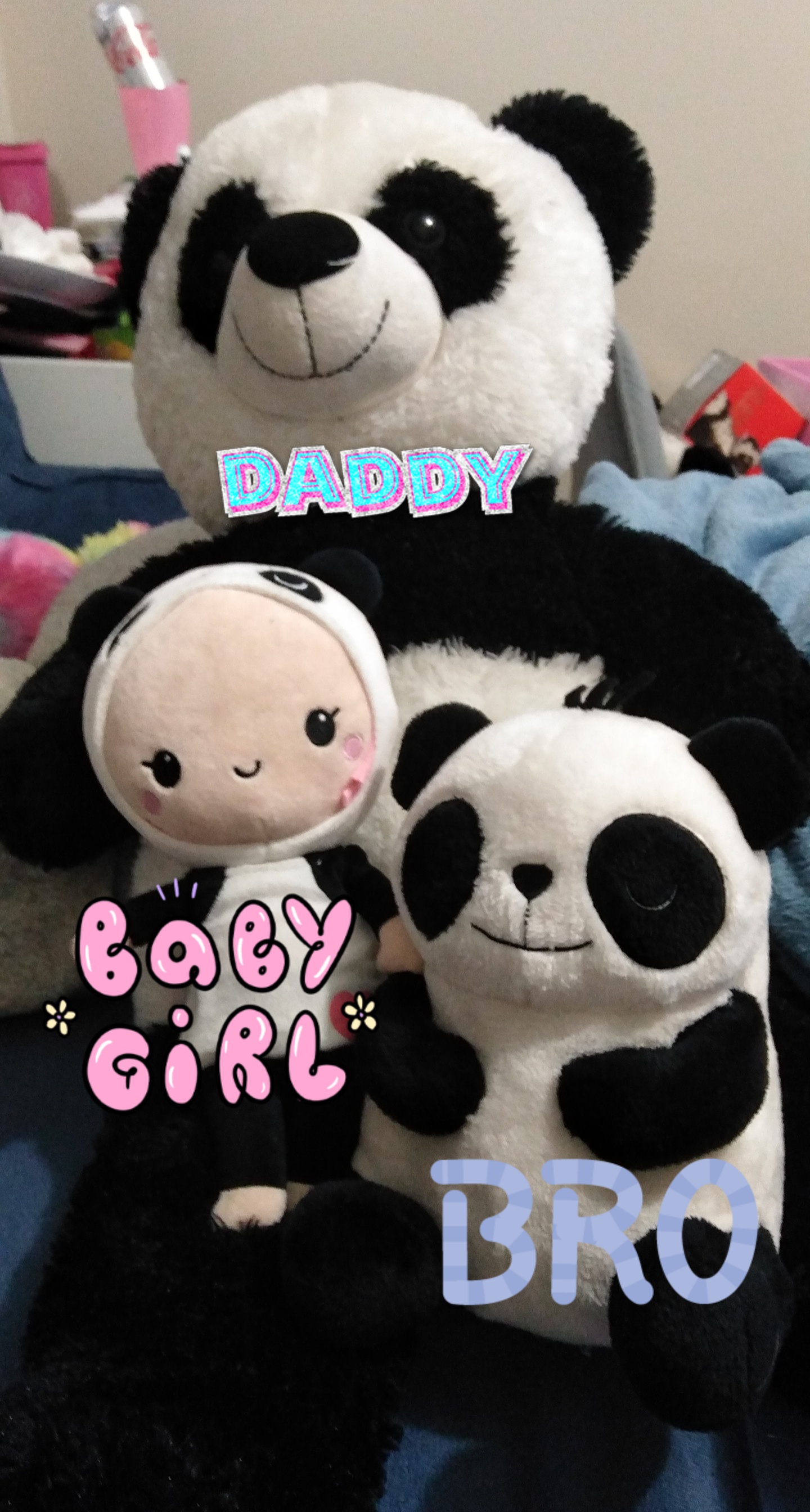 I made a my perfect family with my new panda stuffies | Scrolller