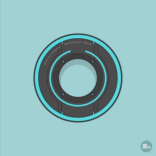 I made a Tron Identity Disc in Illustrator! | Scrolller