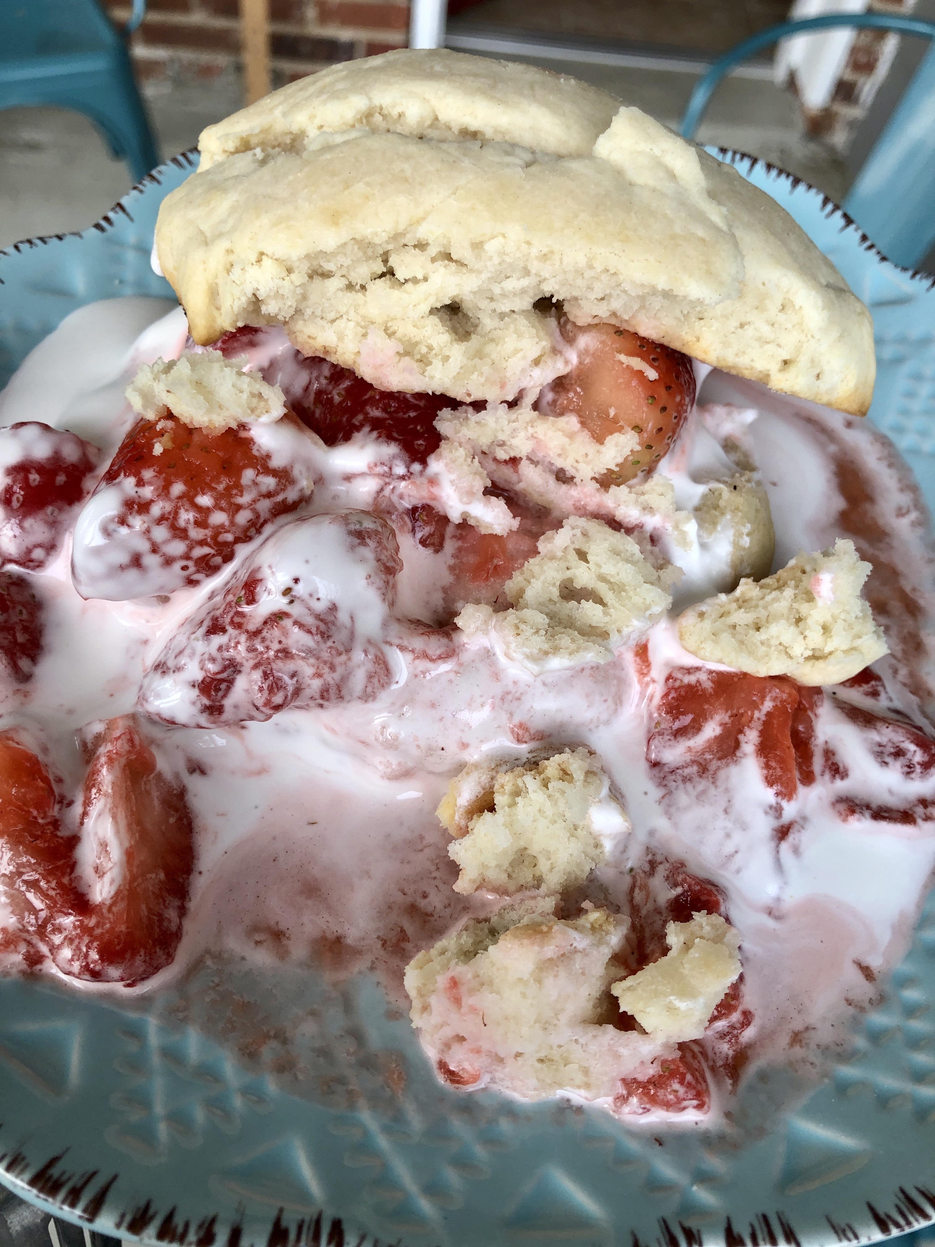 I made a vegan strawberry shortcake! | Scrolller