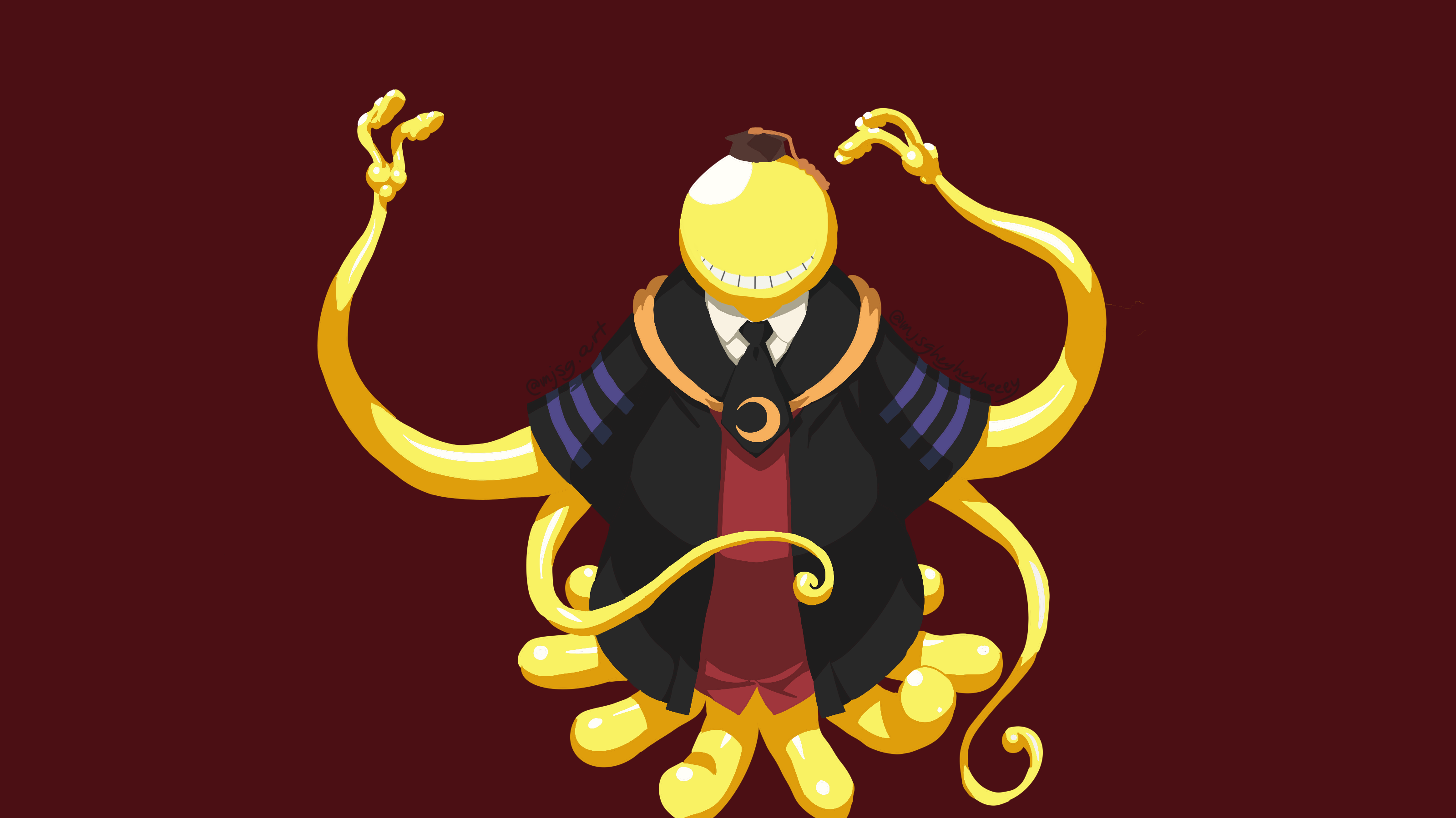 I made Koro-sensei to a vector!!! | Scrolller