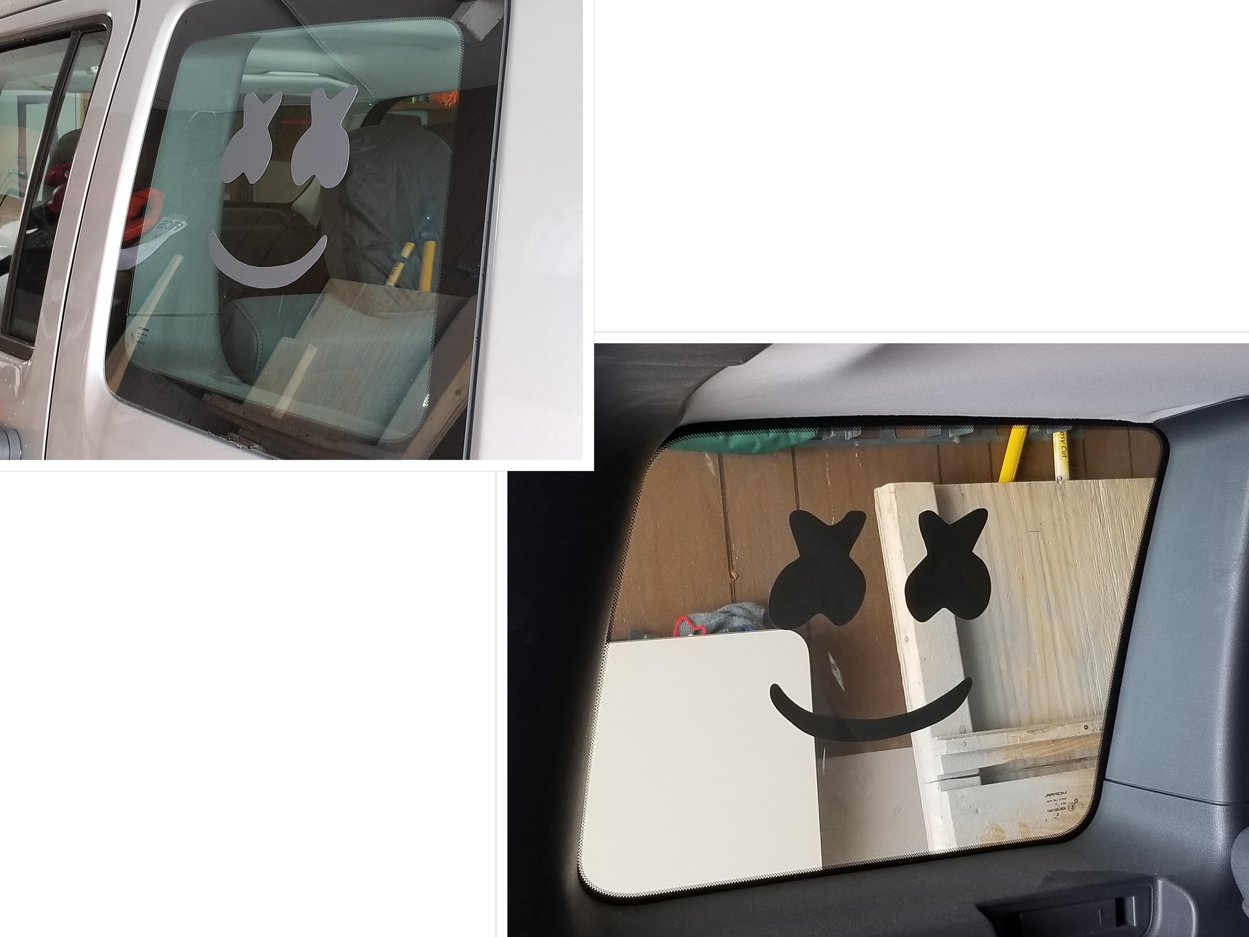 I made my own Marshmello window decals for my Jeep! | Scrolller