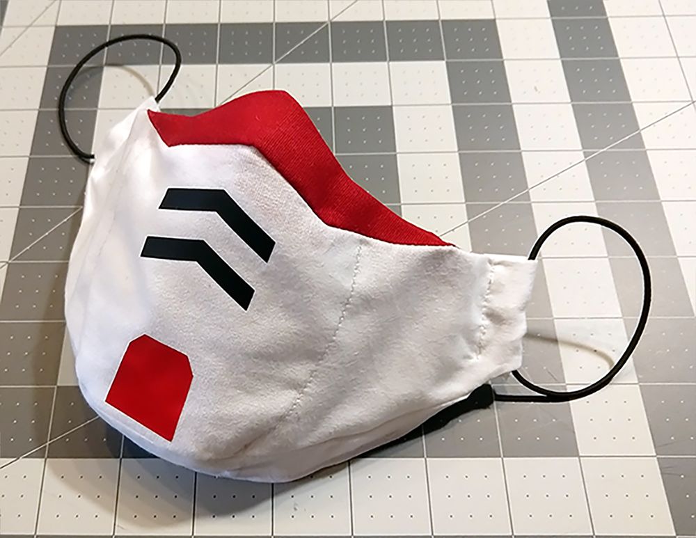 I made my own pattern for a Gundam Face Mask | Scrolller