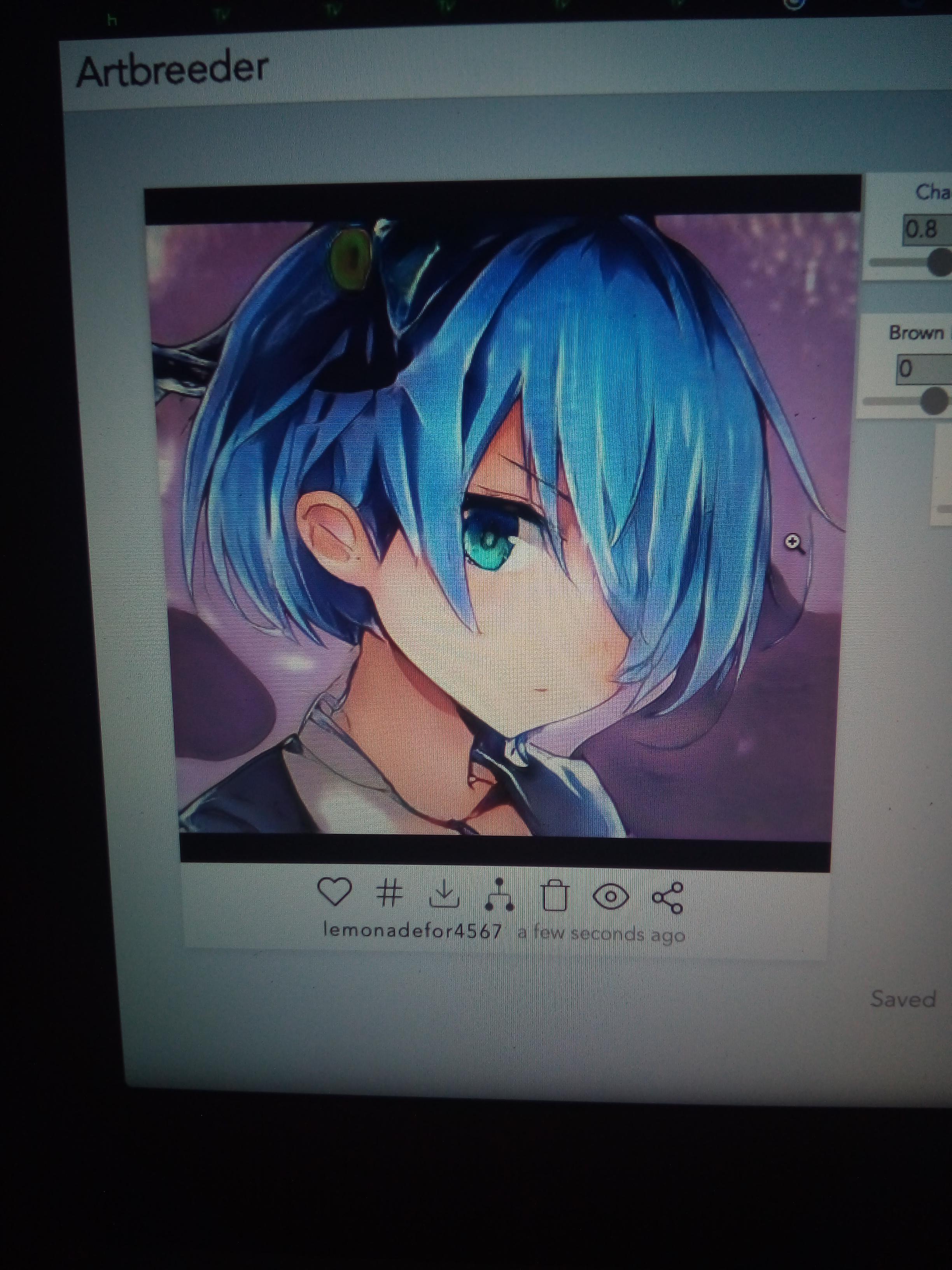 I made rem in art breeder | Scrolller