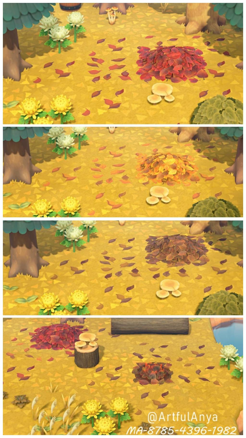 I made some leaves that match the autumn leaf piles | Scrolller