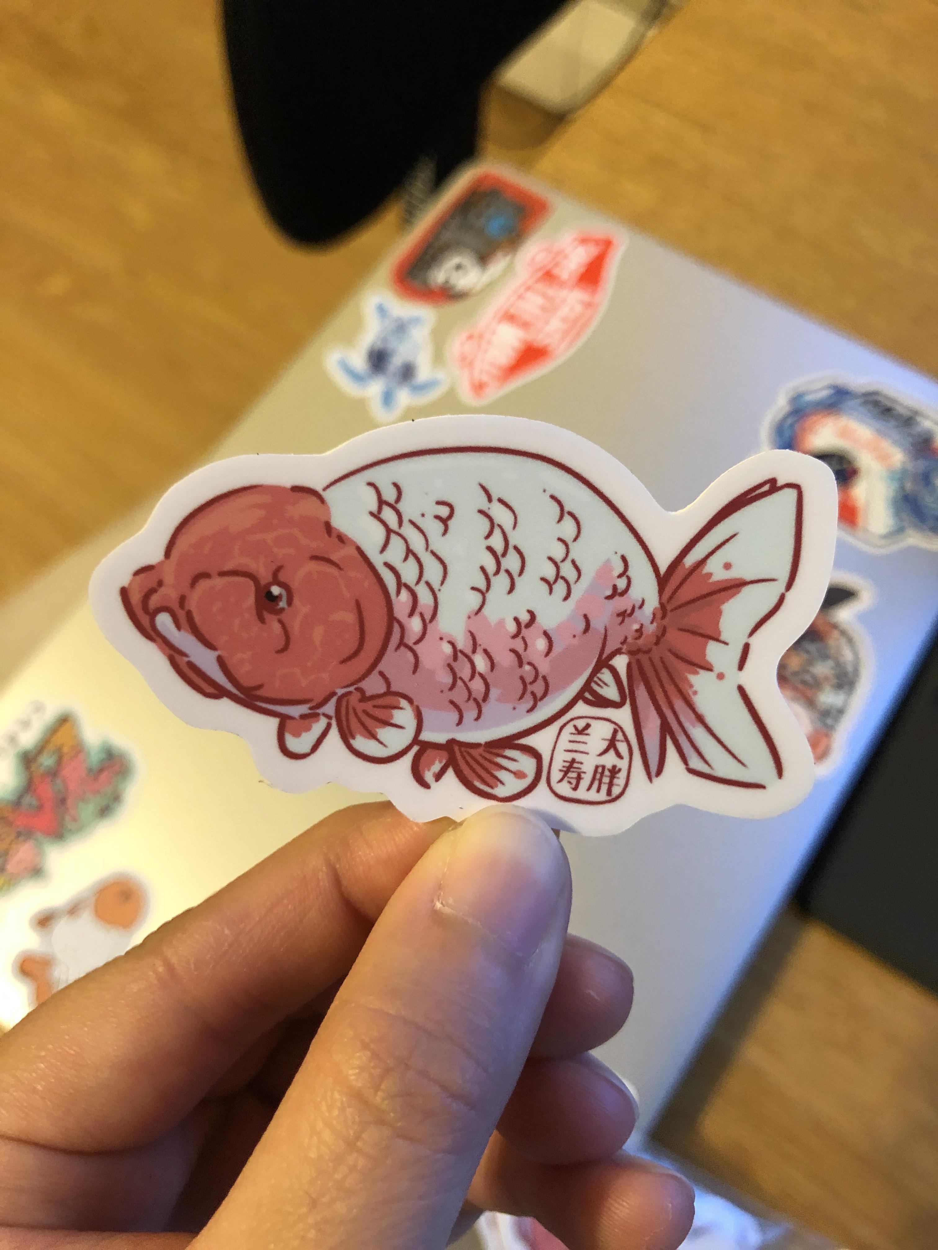 I made some ranchu stickers! | Scrolller